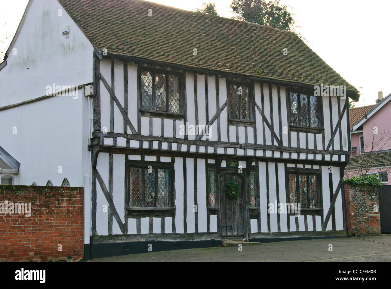 Half-timbered Medieval Cottages, Known as Black & White Houses ...