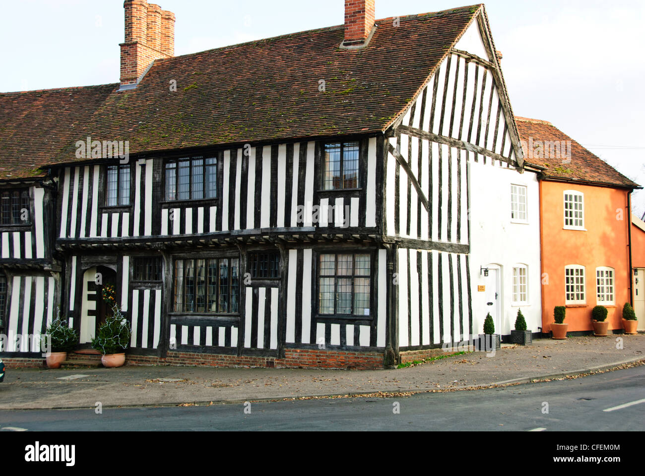 Half-timbered Medieval Cottages, Known as Black & White Houses ...