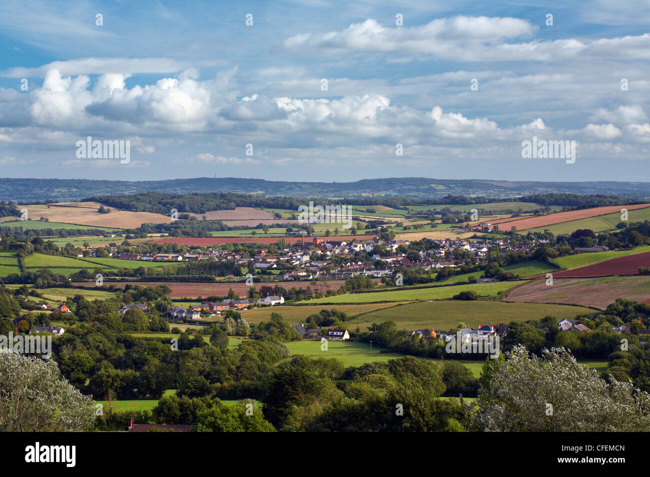 View over Wiveliscombe, Somerset, England, UK Stock Photo - Alamy