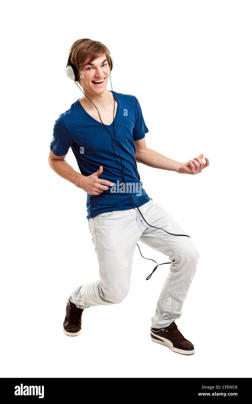 Guy single music dancing dance Cut Out Stock Images & Pictures - Alamy