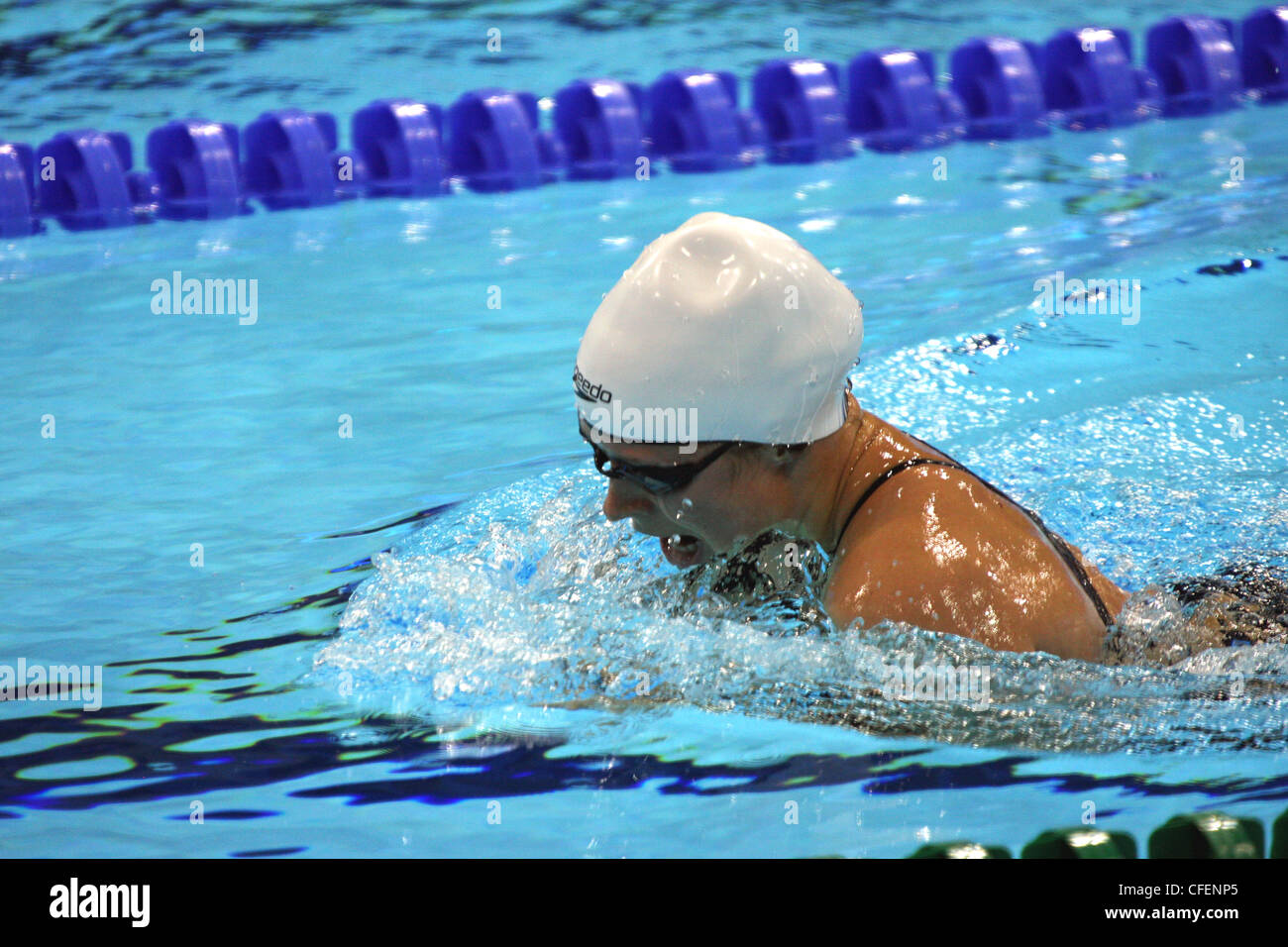 Elizabeth Johnson (in Womens MC 100m Breaststroke - Final) at the 2012 ...