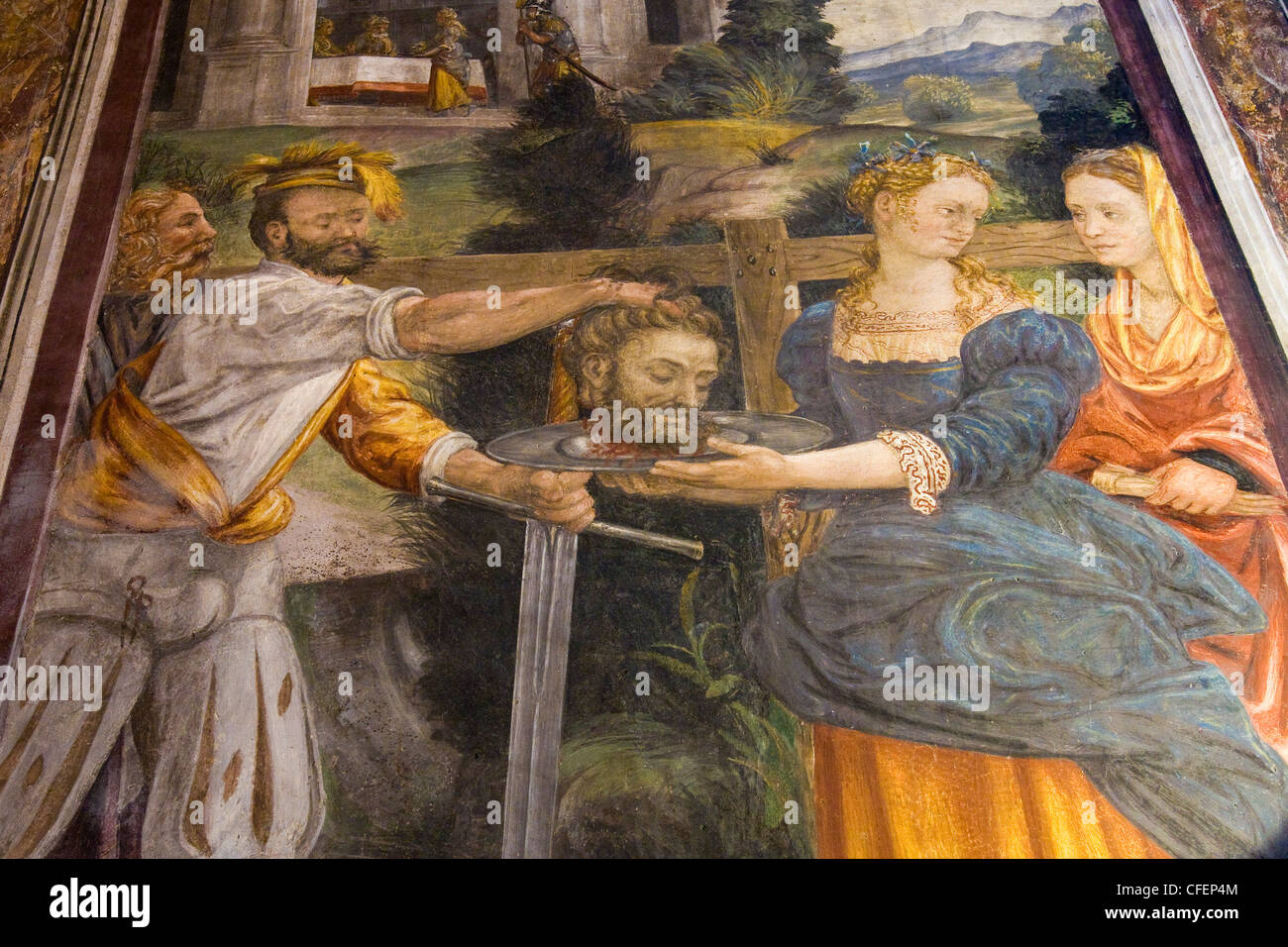 Fresco of Bernardino Luini, San Maurizio Maggiore monastery, Milan ...