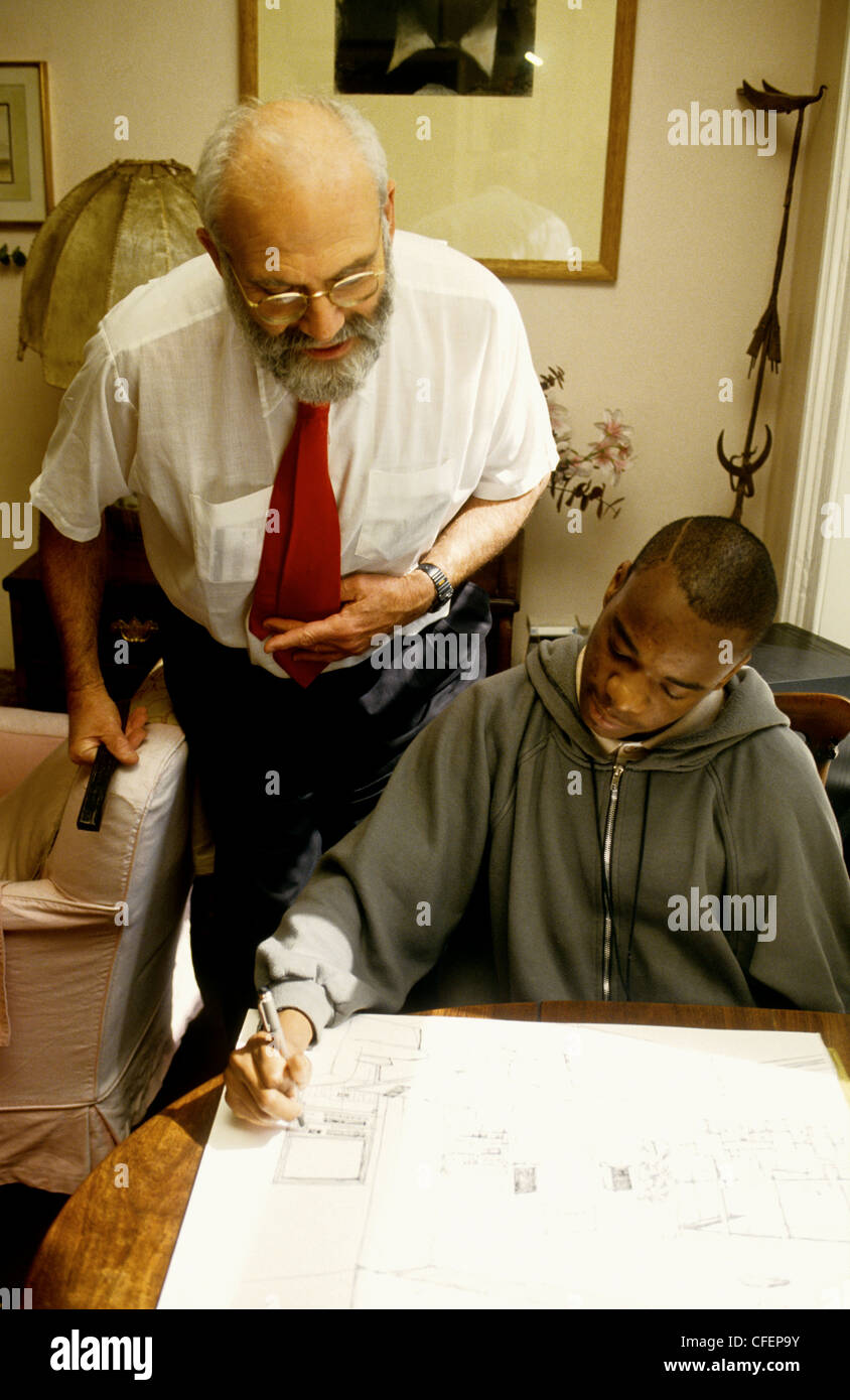 Oliver Wolf Sacks i , British born neurologist in conversation with ...