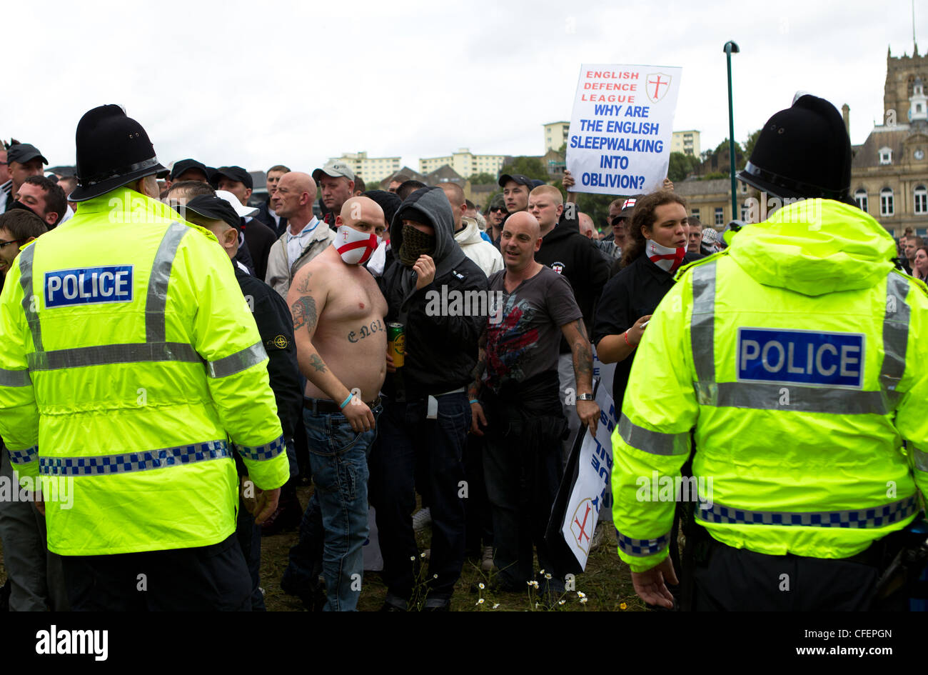 EDL, English Defence League Stock Photo - Alamy