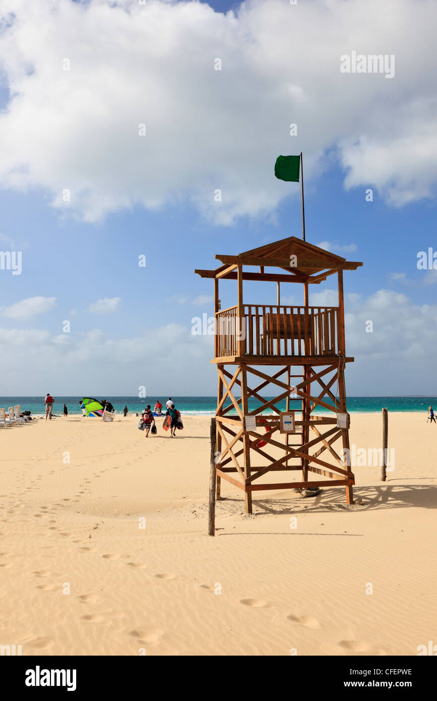 Beach seaside seashore flag hi-res stock photography and images - Alamy