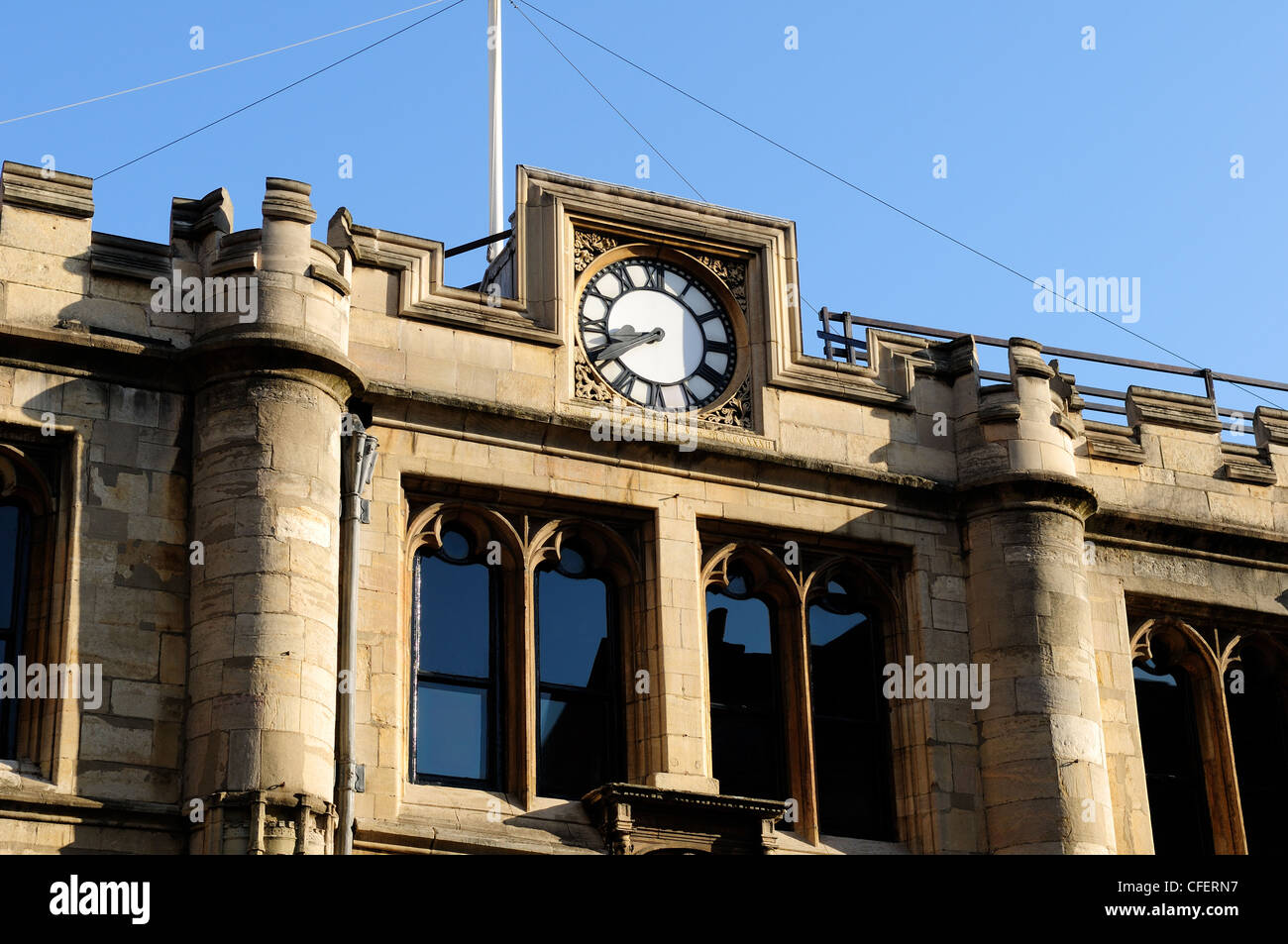 Lincoln City Council Chambers.The Stonebow Arch and Clock Tower Stock ...