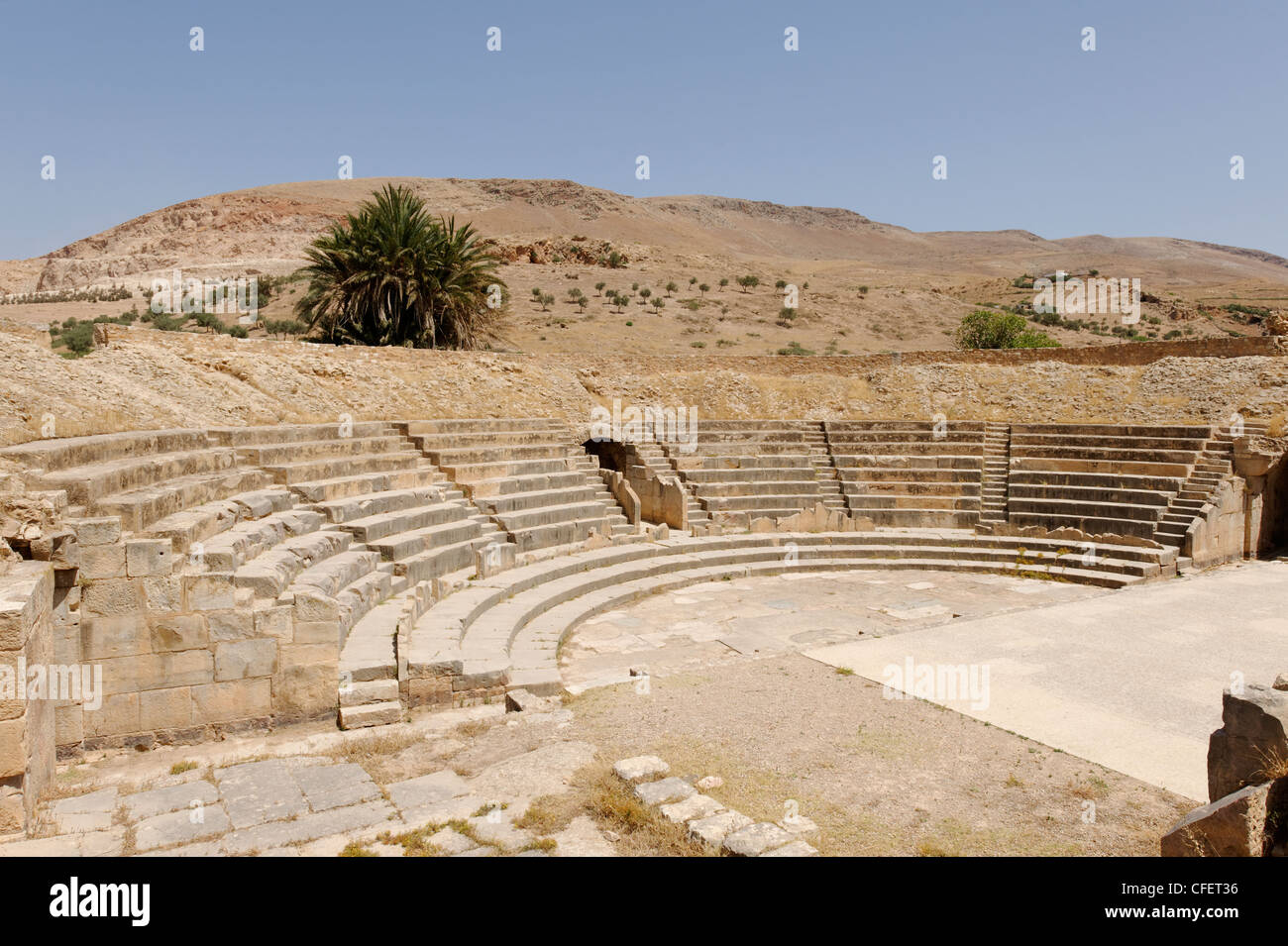 Bulla Regia. Tunisia. View of the small and well preserved ancient ...