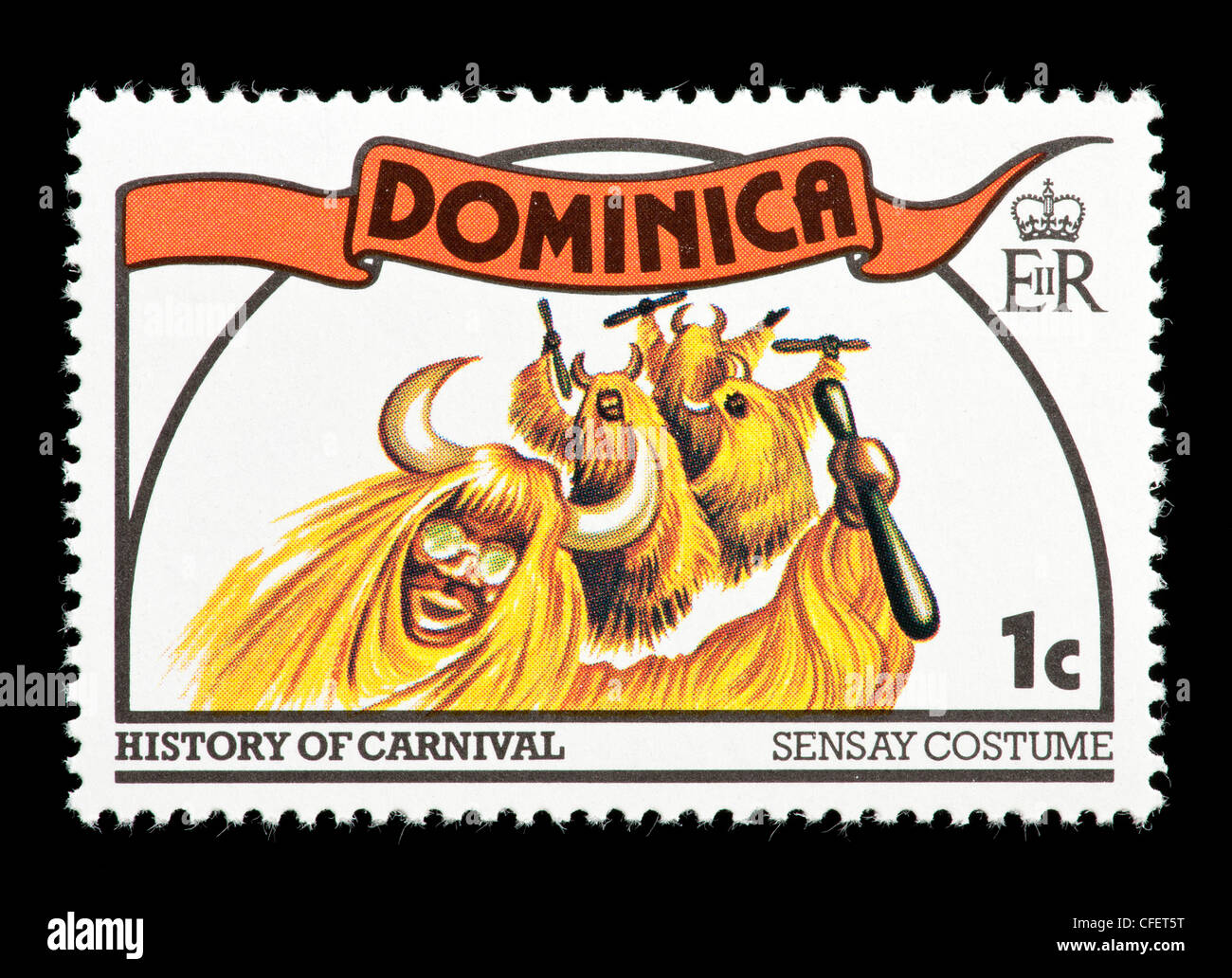 Postage stamp from dominica depicting hi-res stock photography and ...