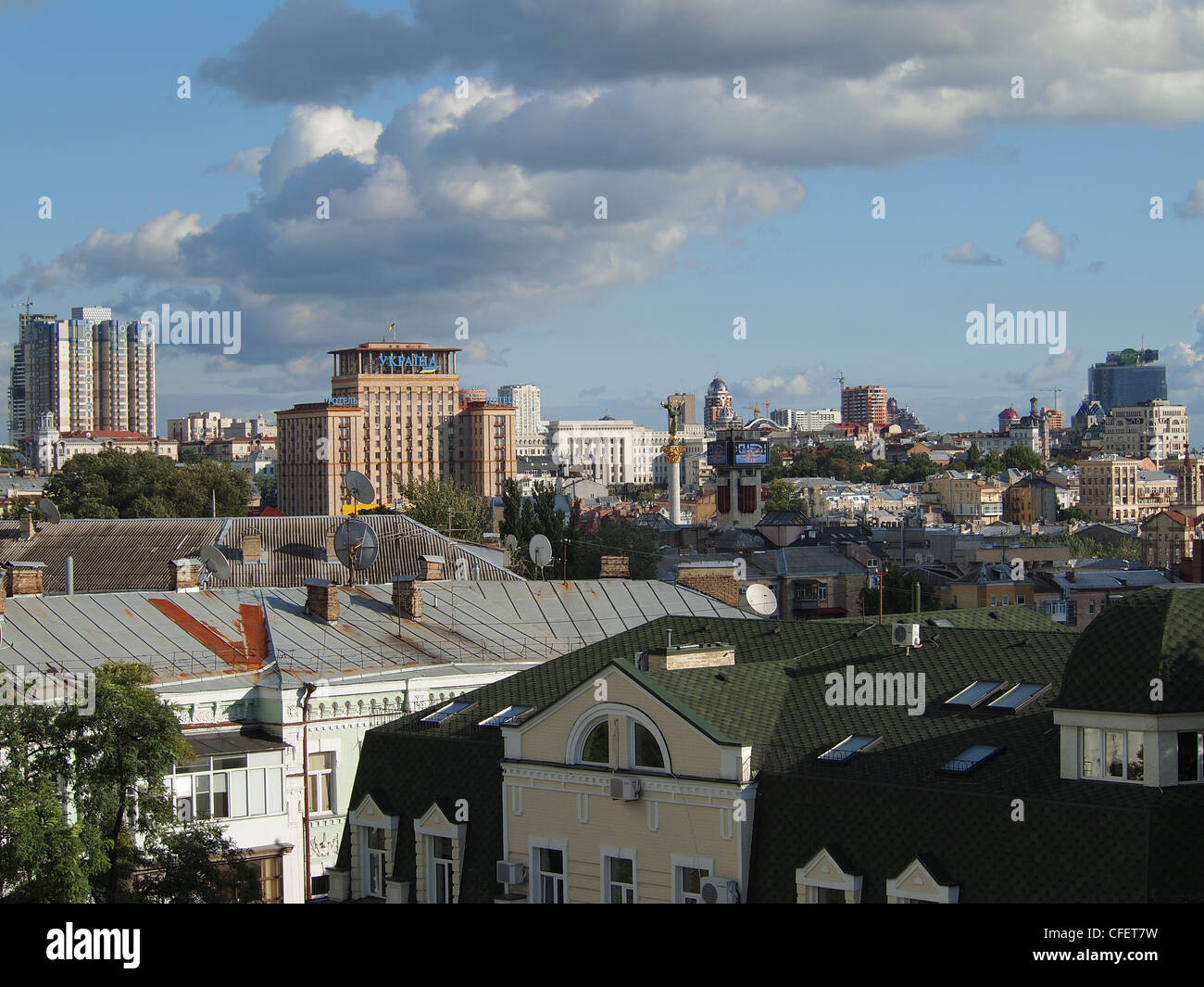 View over the center of Kiev, Ukraine Stock Photo - Alamy