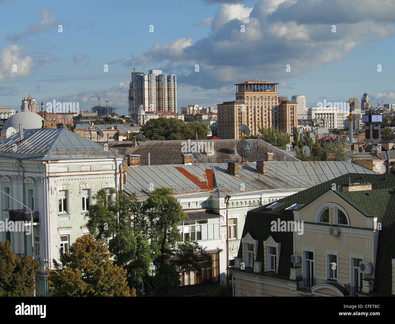 View over the center of Kiev, Ukraine Stock Photo - Alamy