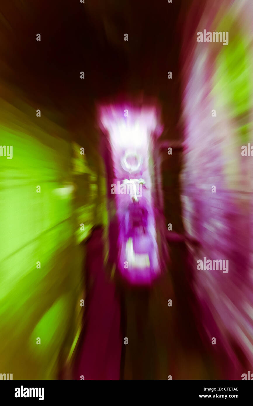 Textured digital painting of a hotel sign with motion blur- PROPERTY ...