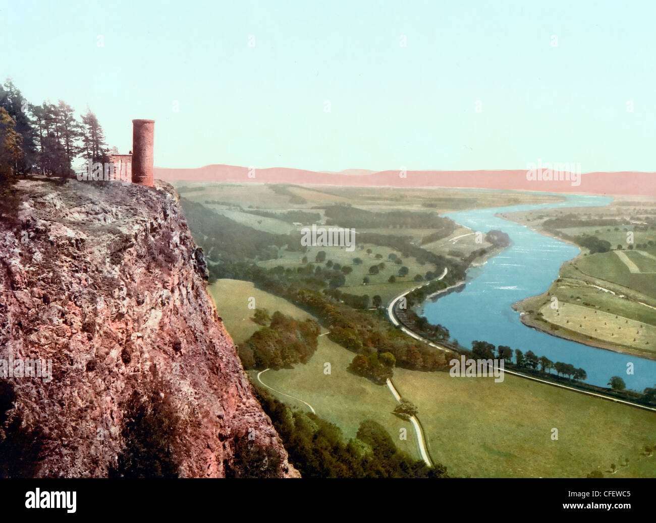Tay Valley from Kinnoul Hill, Scotland, circa 1900 Stock Photo - Alamy
