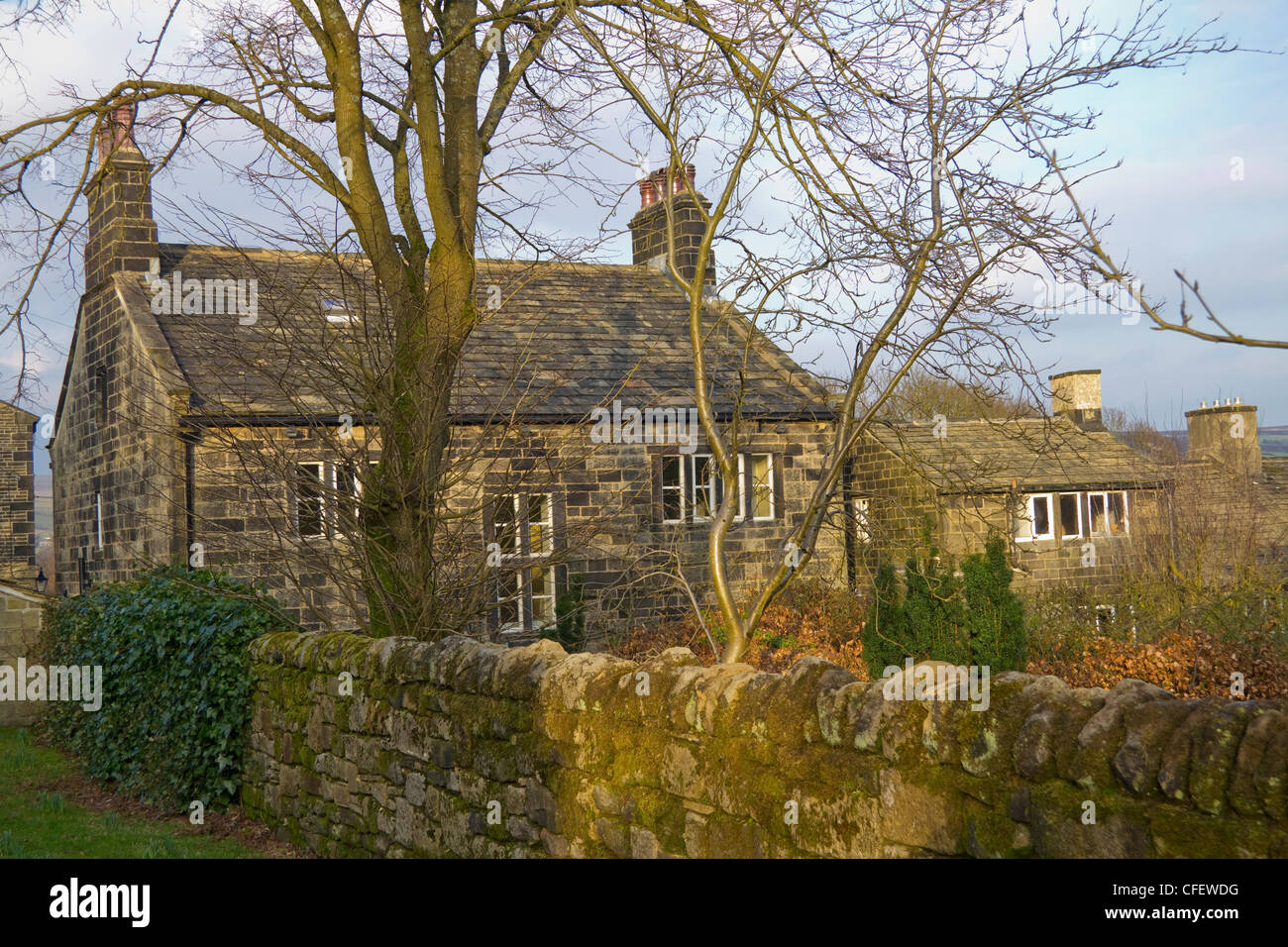 Stone cottage, West Yorkshire moors, England Stock Photo - Alamy