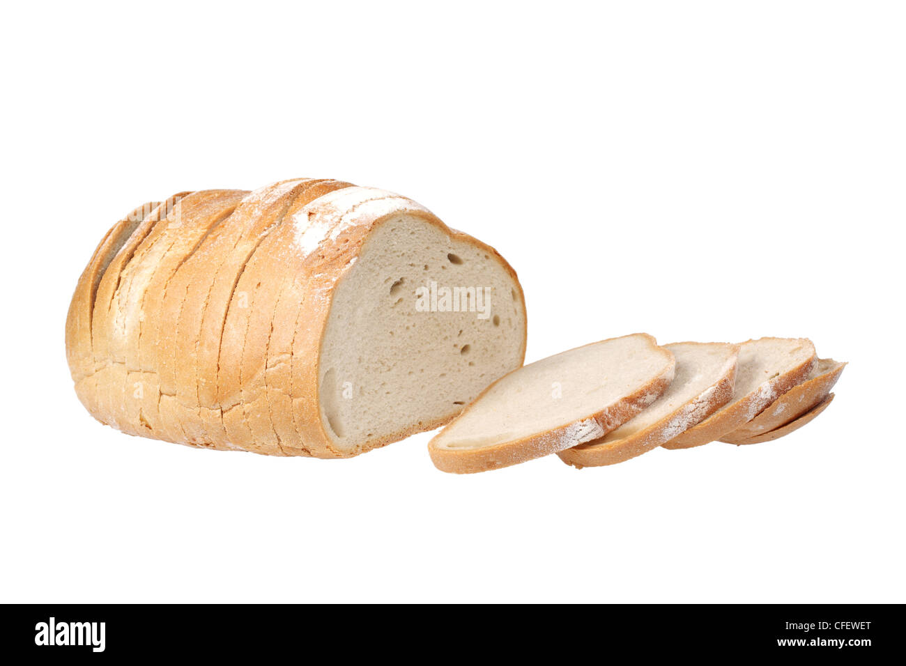 Sliced loaf of bread Stock Photo - Alamy