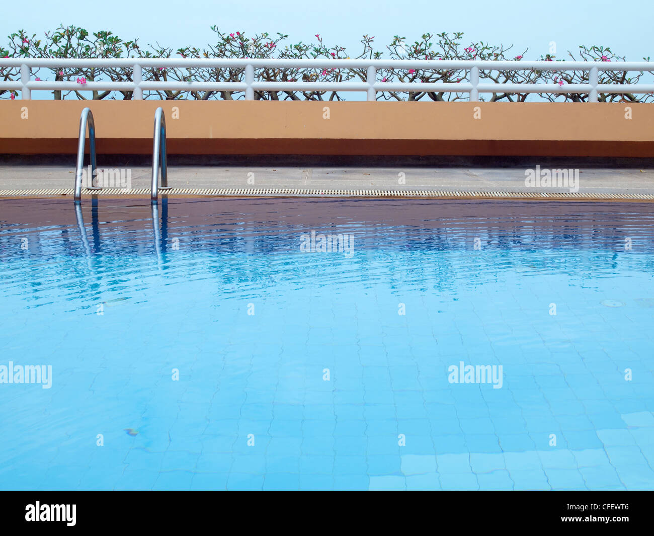 Swimming pool with blue water Stock Photo - Alamy