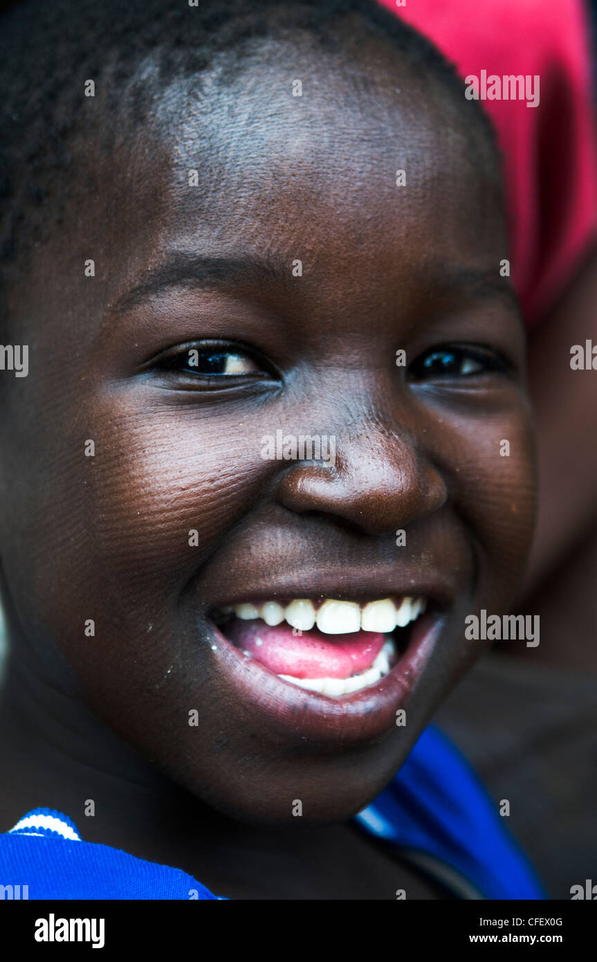 A cute smiling boy from Benin Stock Photo - Alamy