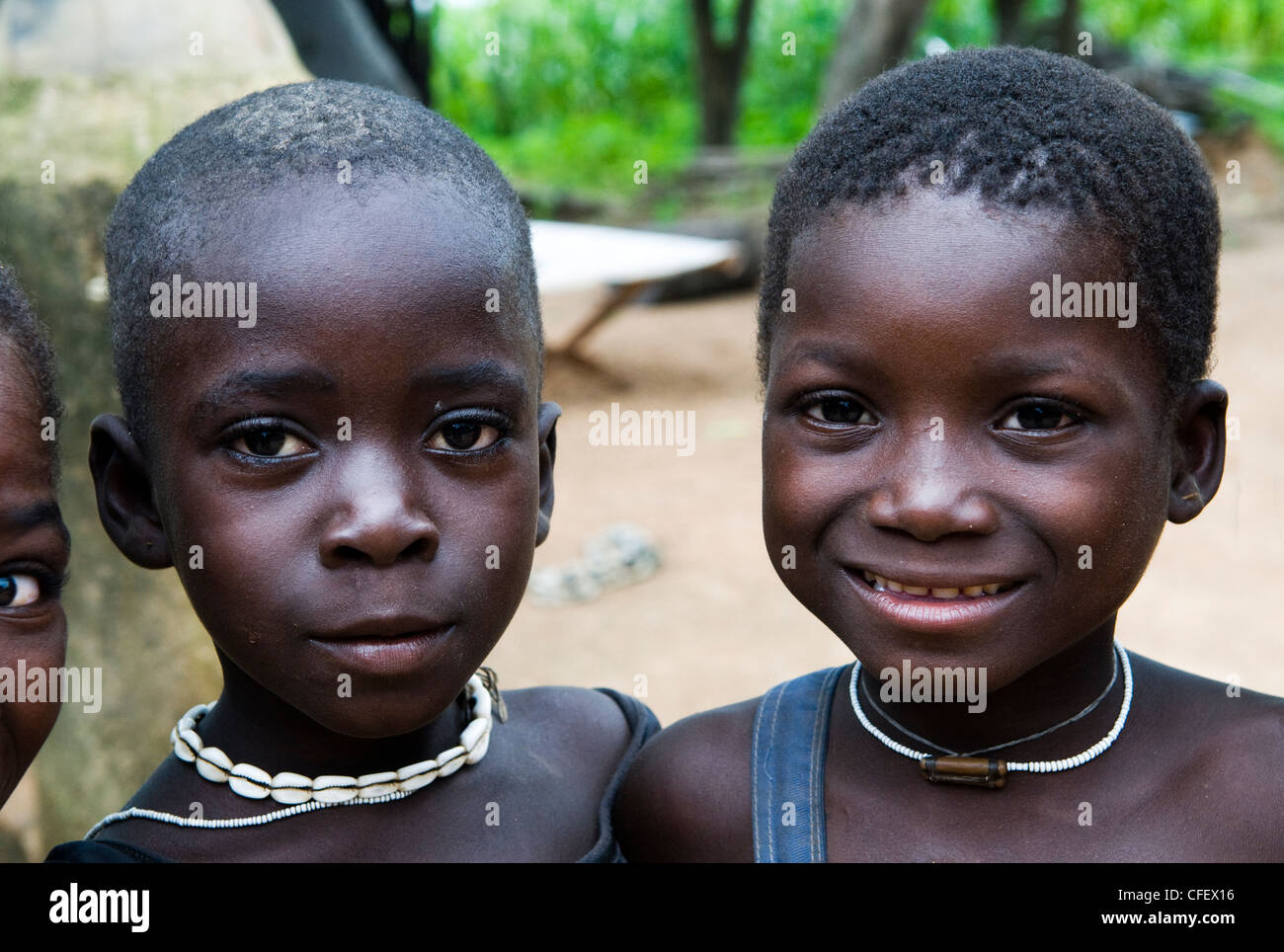 Cute children in Benin Stock Photo - Alamy