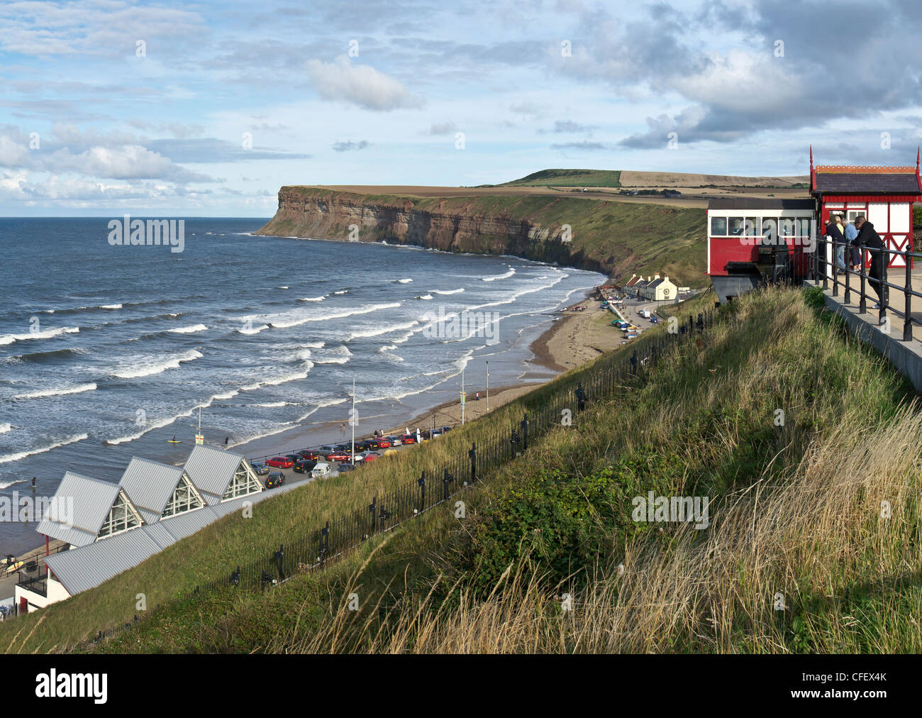 Saltburn cliff lift, water balance lift at Saltburn,Saltburn tramway at ...