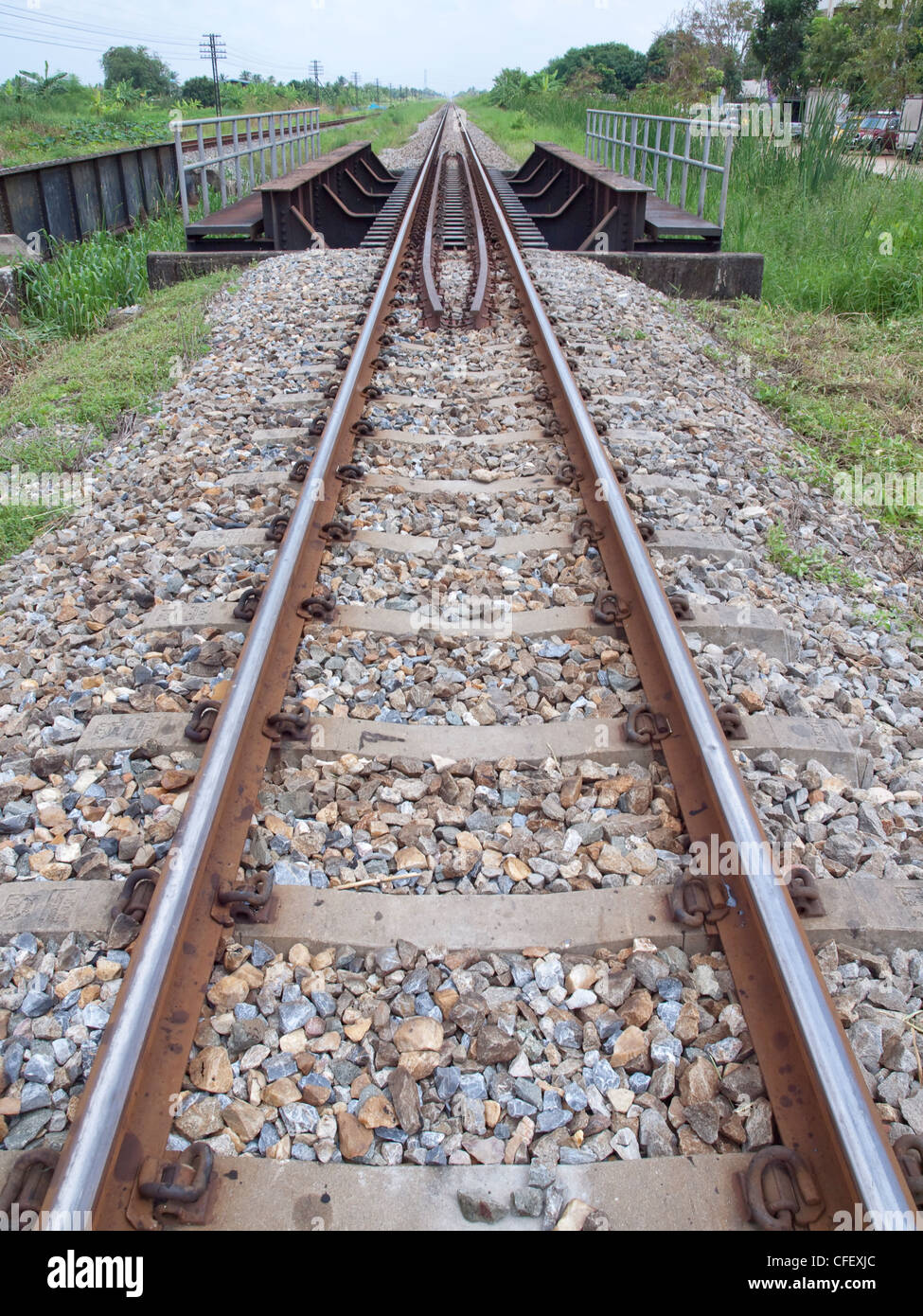 Rail sleeper bridge hi-res stock photography and images - Alamy
