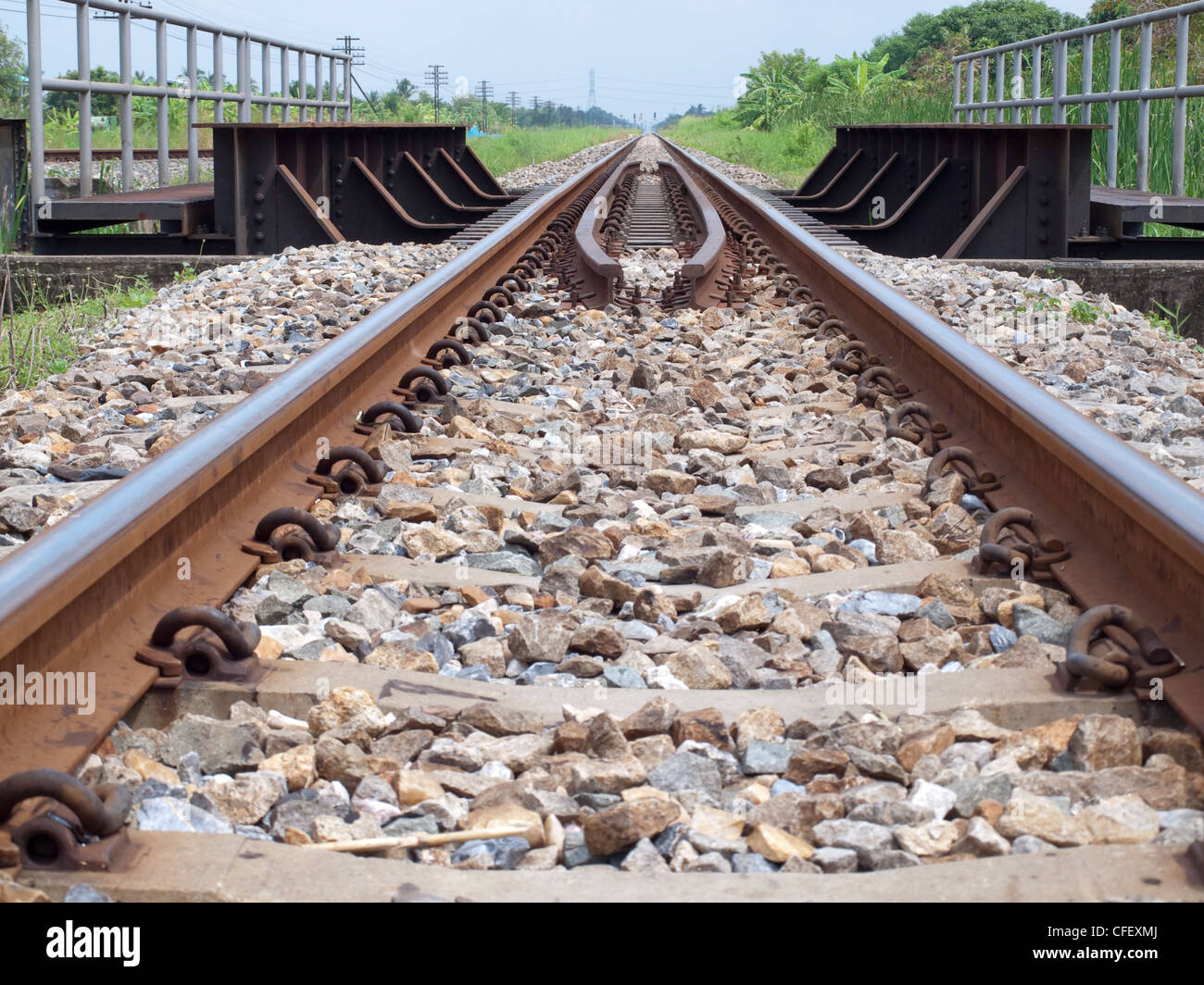Rail sleeper bridge hi-res stock photography and images - Alamy