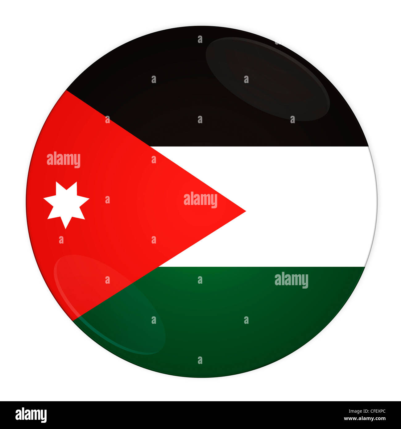 Jordan flag clip art Cut Out Stock Images & Pictures - Alamy