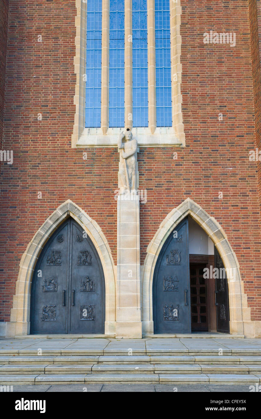 Side entrance of the Cathedral Church of the Holy Spirit, Guildford ...