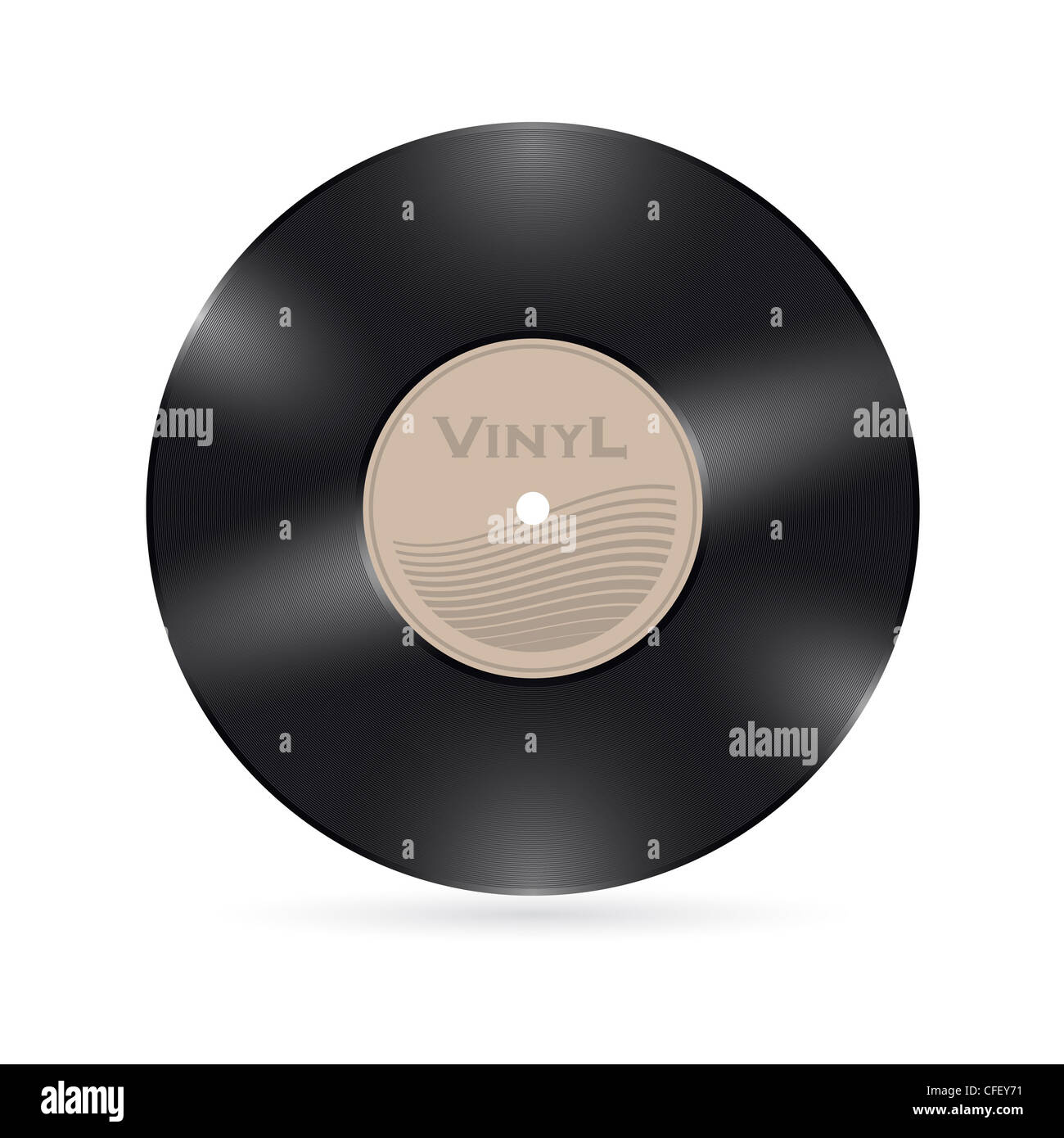 Vinyl record isolated on white. illustration for design Stock Photo - Alamy