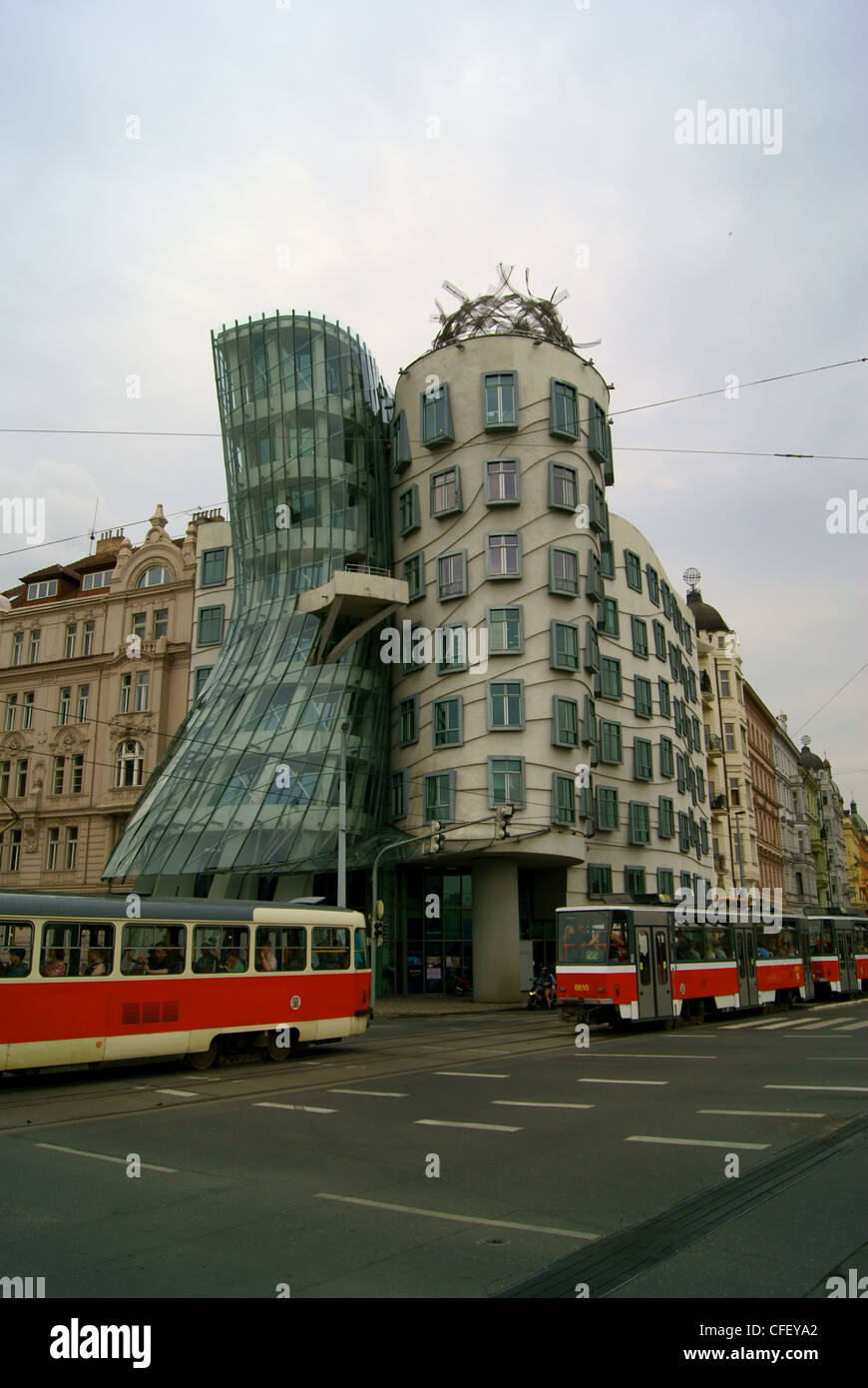 Ginger & Fred in Praha, next to the Vltava Stock Photo - Alamy