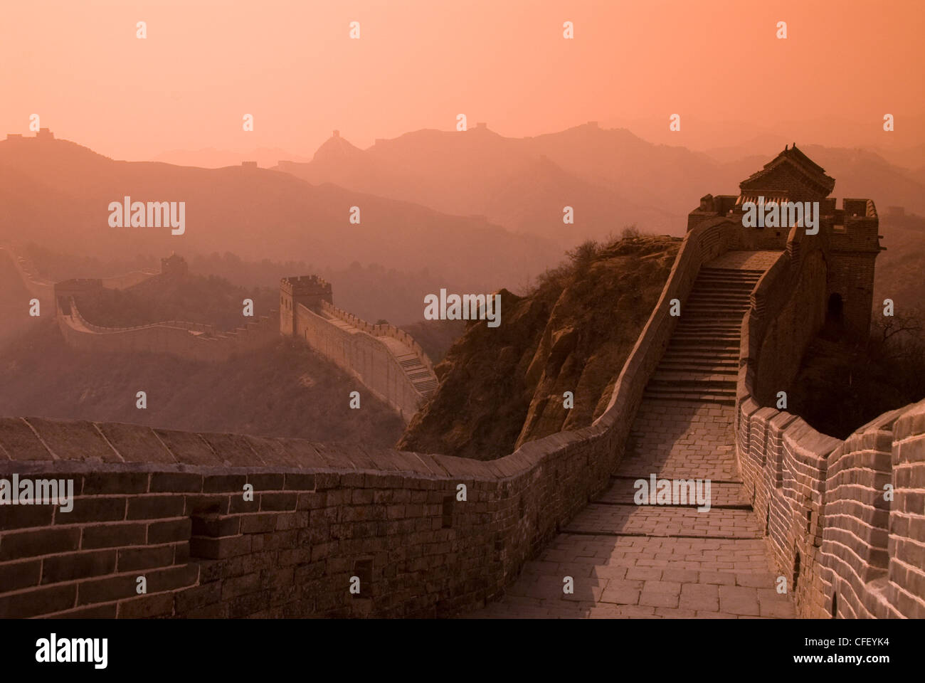 The Great Wall of China at Jinshanling, UNESCO World Heritage Site ...
