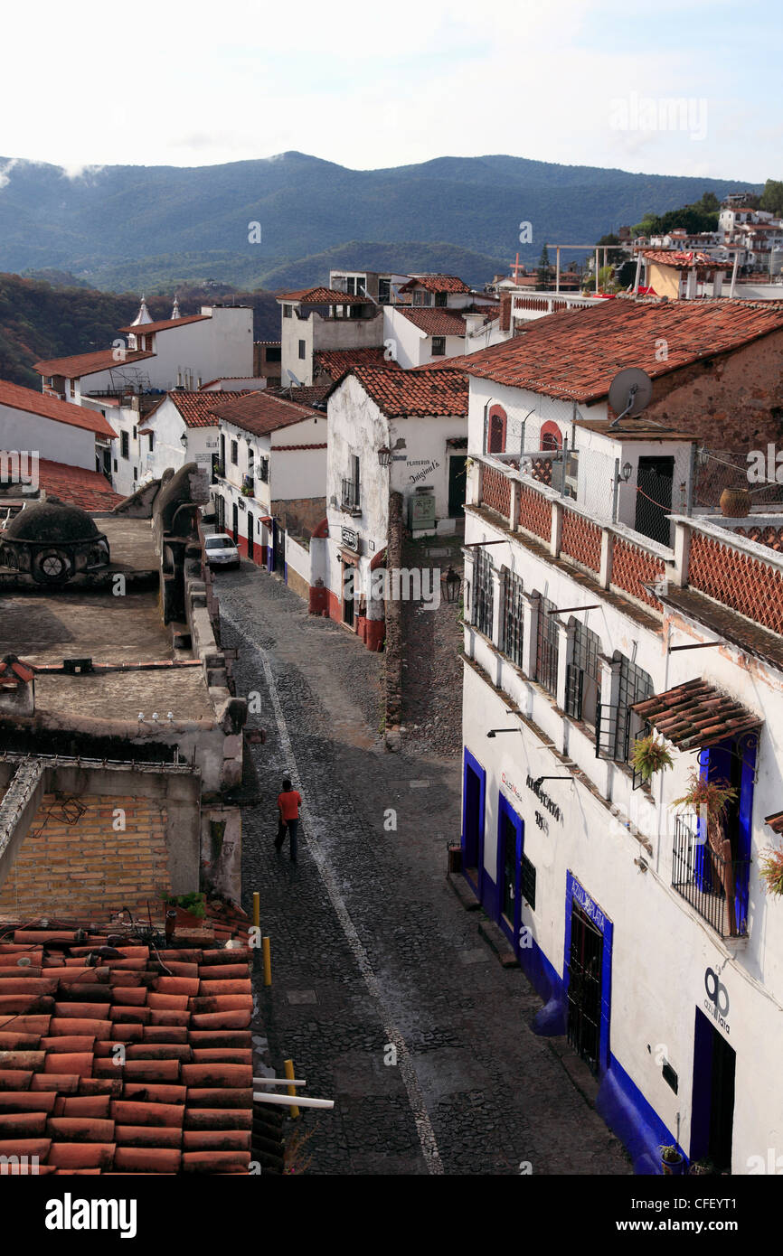 Taxco, colonial town well known for its silver markets, Guerrero State ...