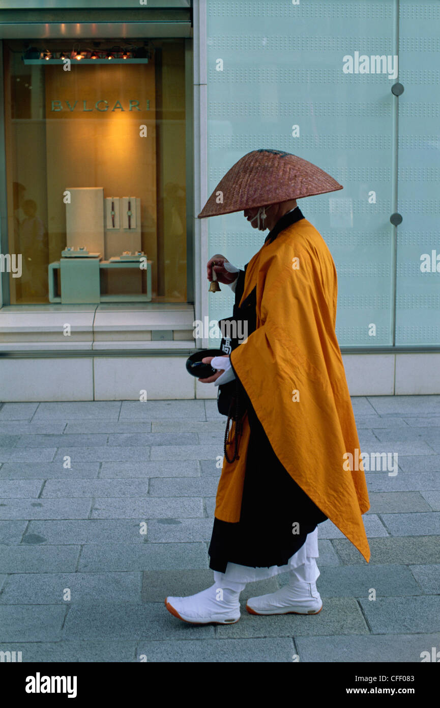 Japan, Honshu, Tokyo, Monk Walking on The Ginza Stock Photo - Alamy