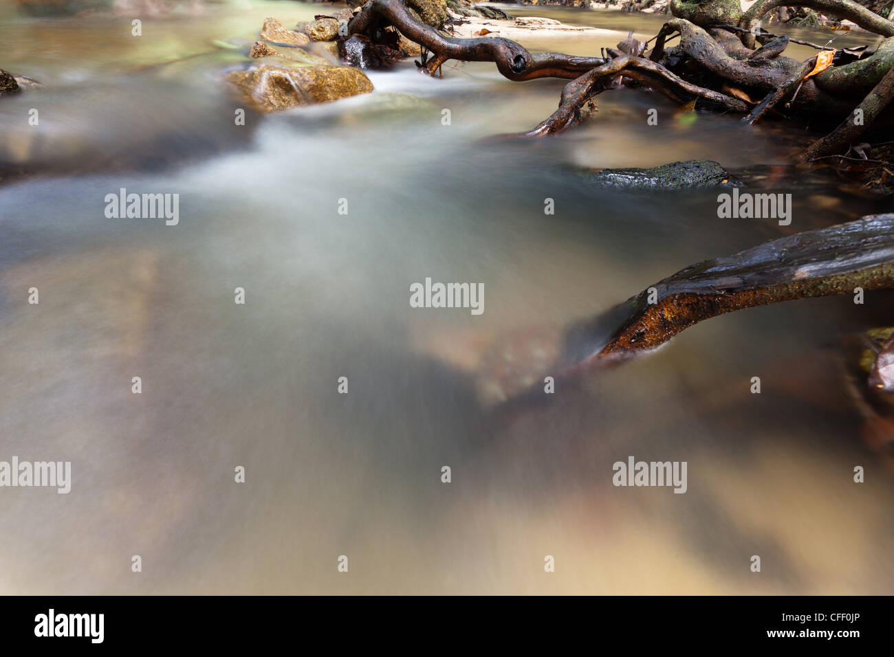 A water stream of the Takala waterfall Stock Photo - Alamy