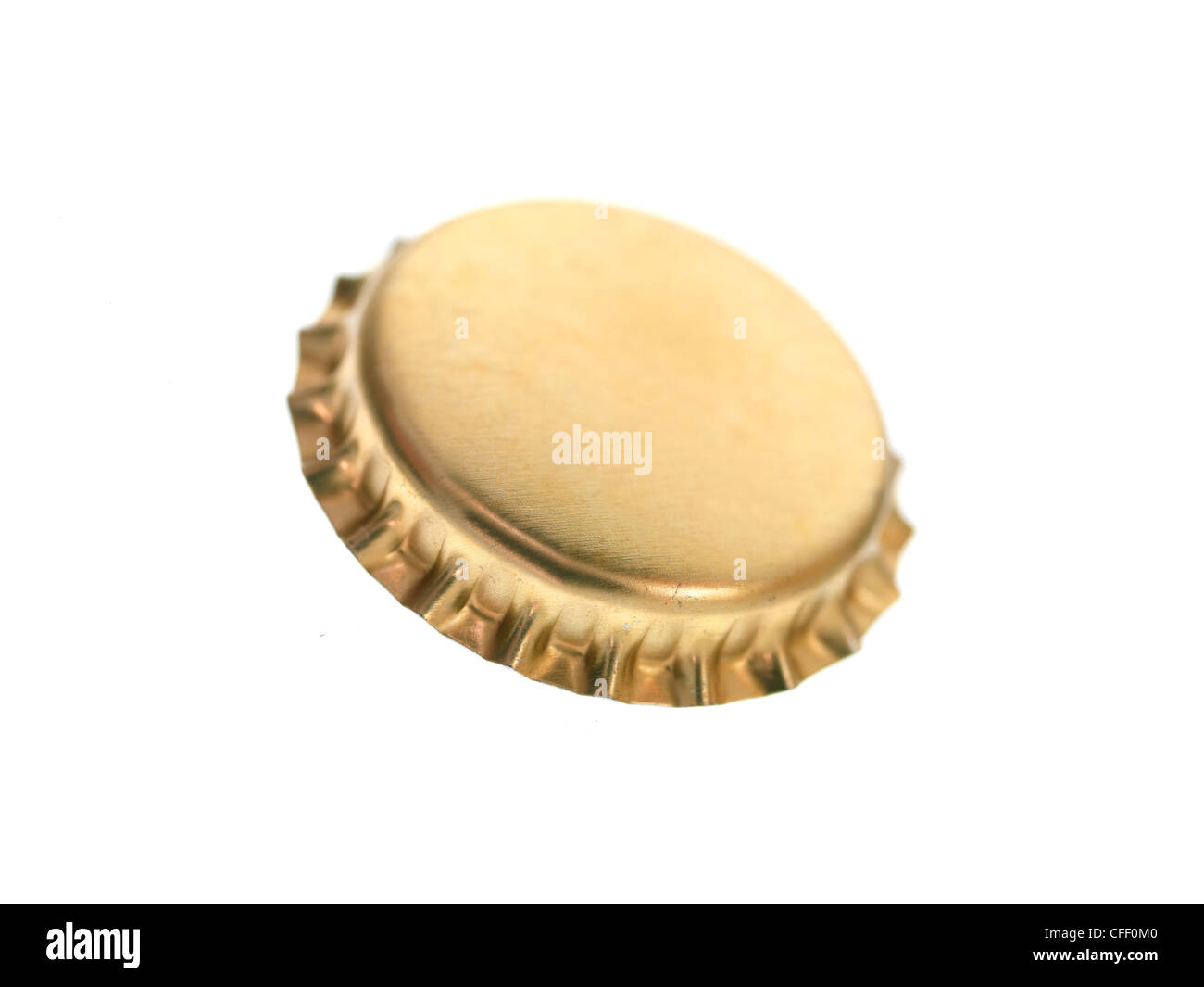 A bottle top isolated against a white background Stock Photo - Alamy