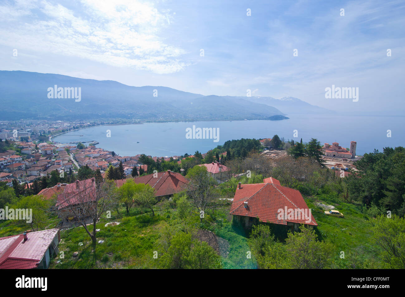 Ohrid and Lake Ohrid, UNESCO World Heritage Site, Macedonia, Europe ...