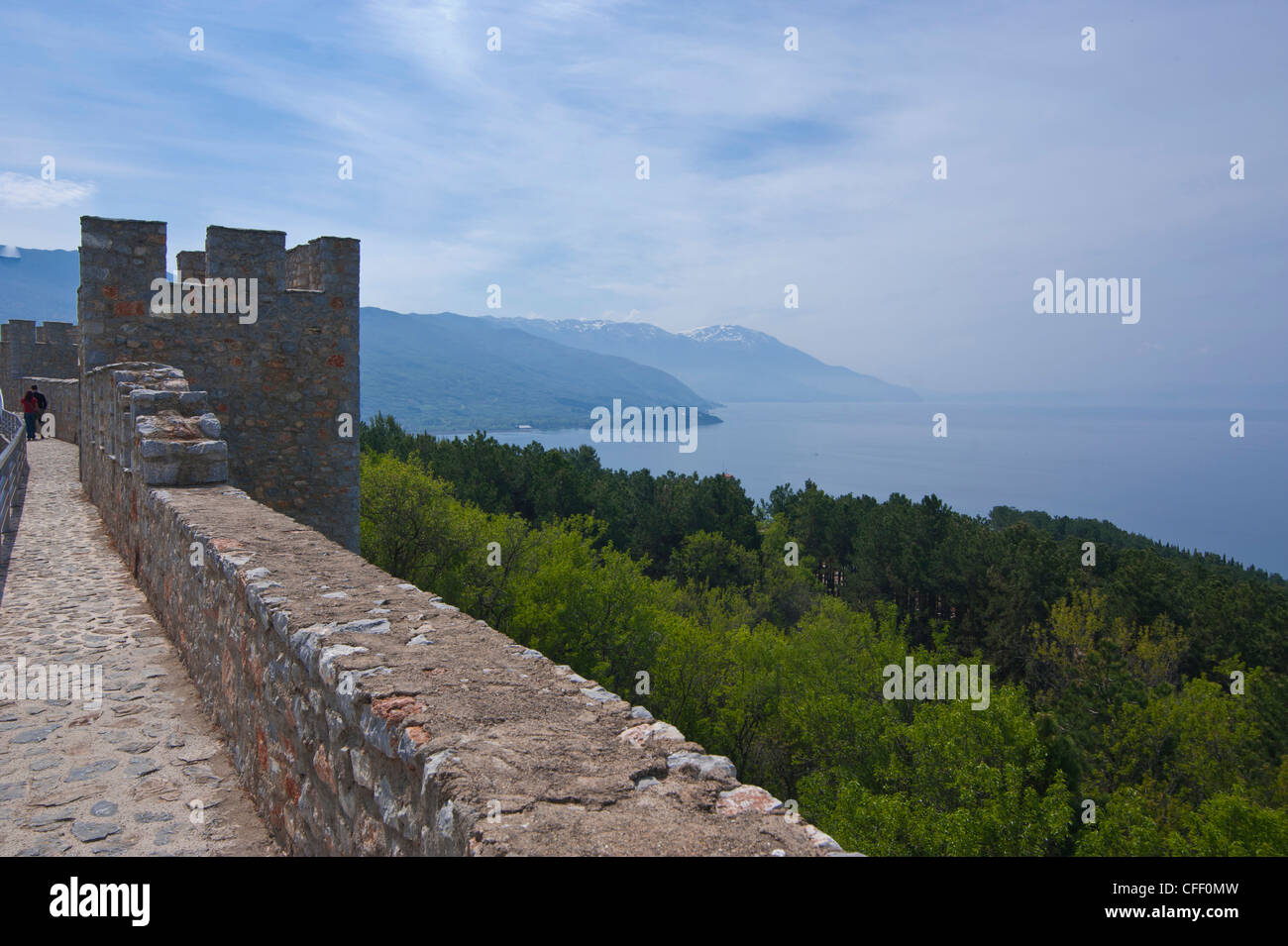 Castle at Ohrid,Lake Ohrid, UNESCO World Heritage Site, Macedonia ...
