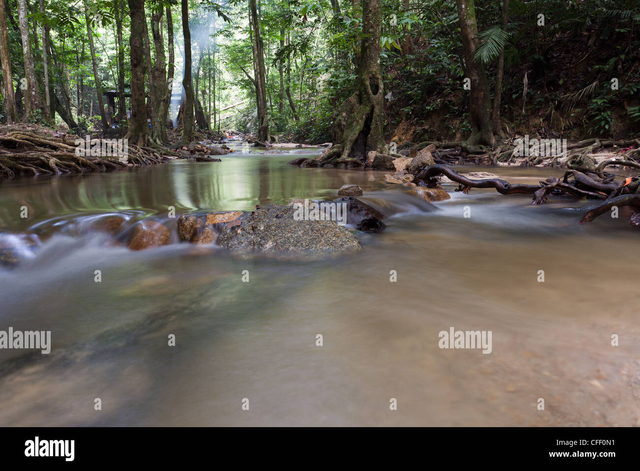 A water stream of the Takala waterfall Stock Photo - Alamy