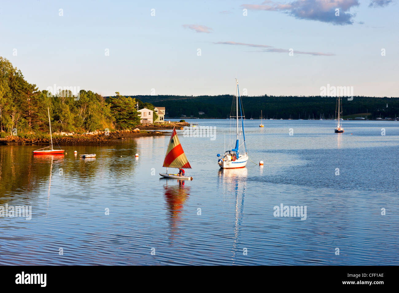 Sailboat, LaHave River, Nova Scotia, Canada Stock Photo - Alamy