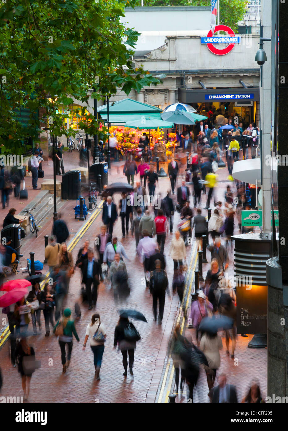 Embankment station, London, England, United Kingdom, Europe Stock Photo ...