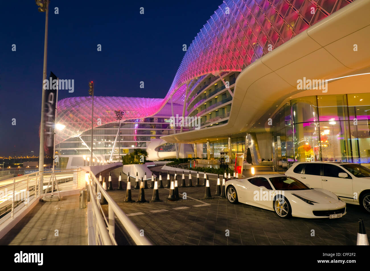 The Yas Hotel, Yas Island, Abu Dhabi, United Arab Emirates, Middle East ...