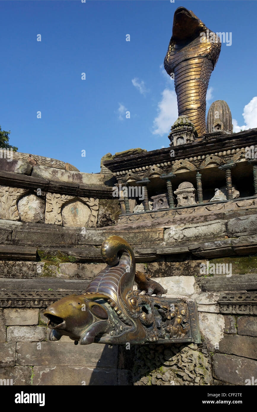 GoatÔøΩs head protrudes from mouth of crocodile demon, Royal Palace ...