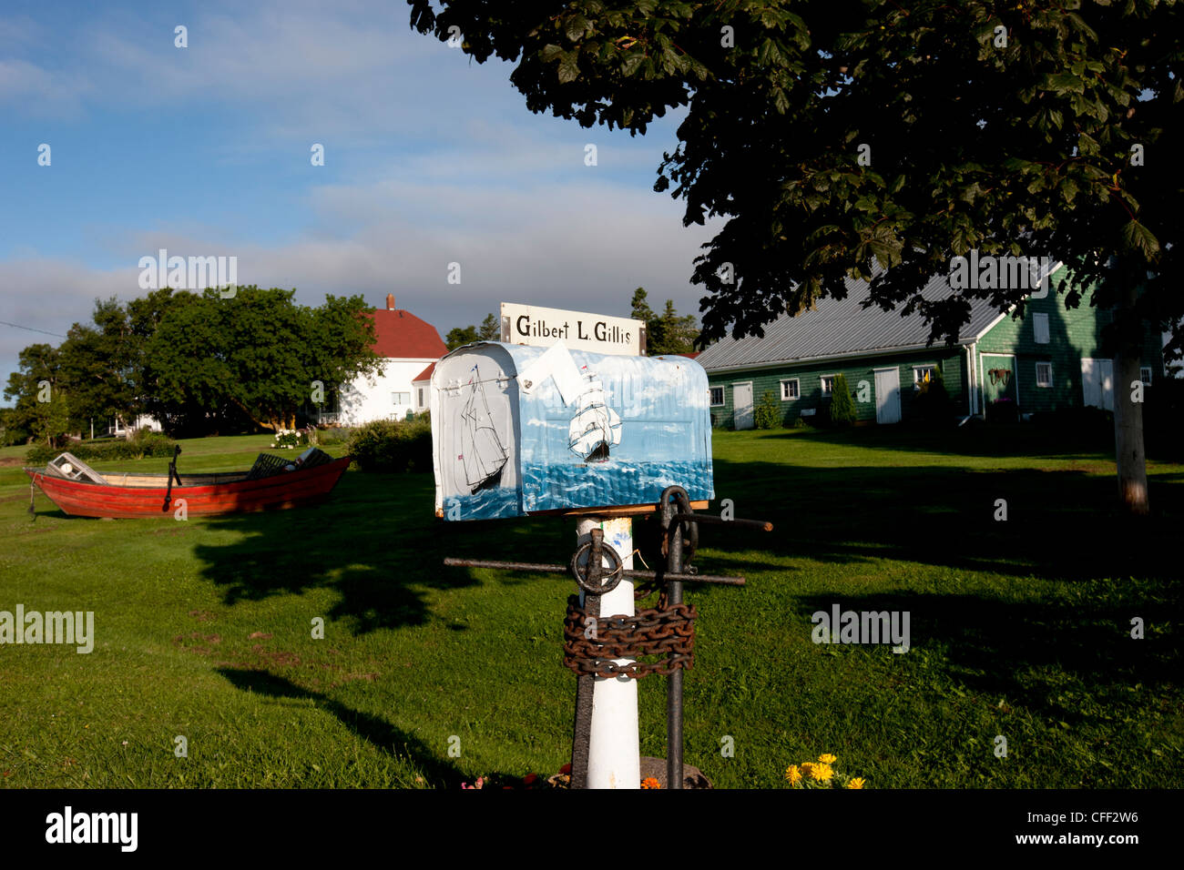 Mailbox, Point Prim, Prince Edward Island, Canada Stock Photo - Alamy