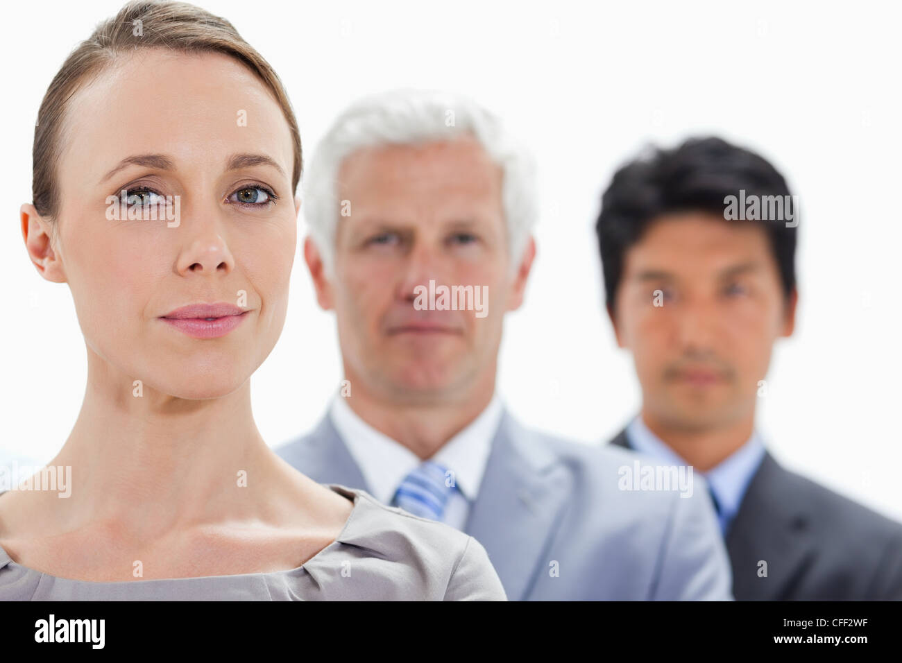 Two men standing behind hi-res stock photography and images - Alamy