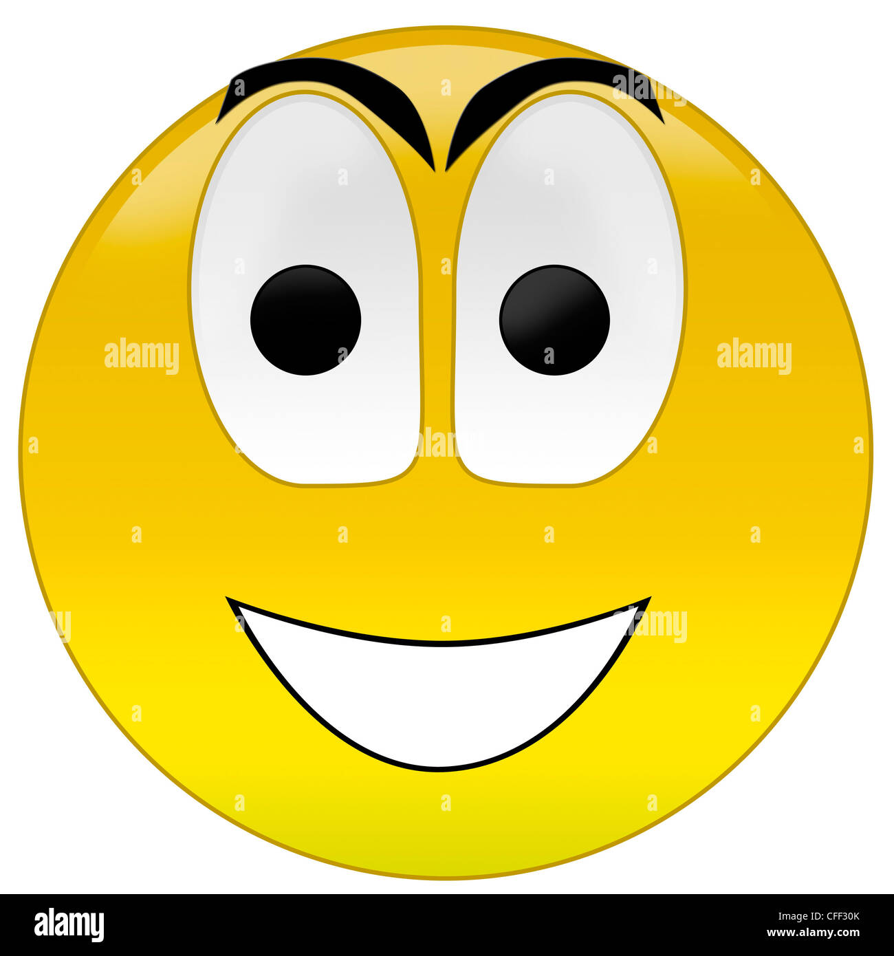 3d rendering happy smiley Stock Photo - Alamy