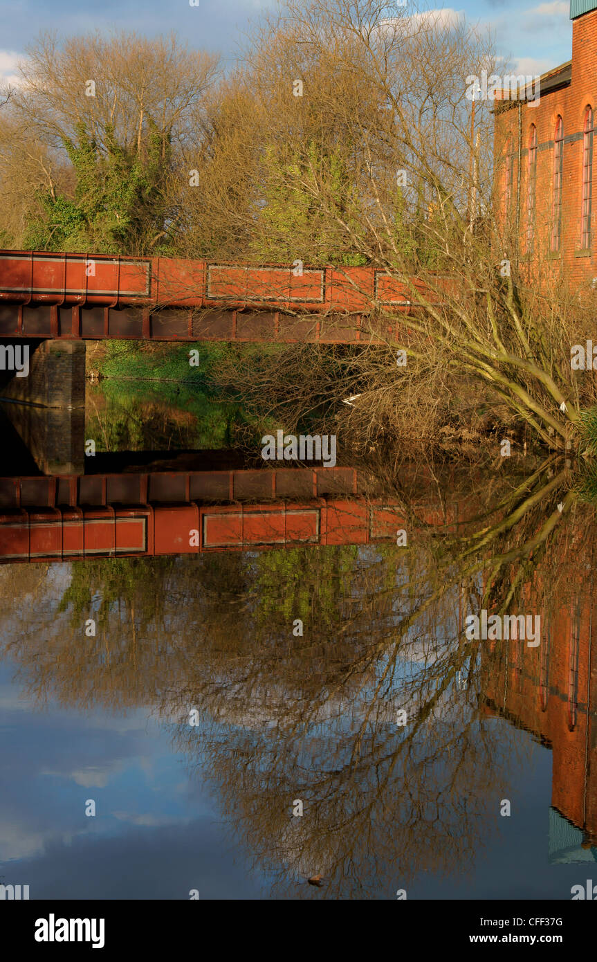 UK,South Yorkshire,Sheffield,River Don & East Coast Bridge Stock Photo ...