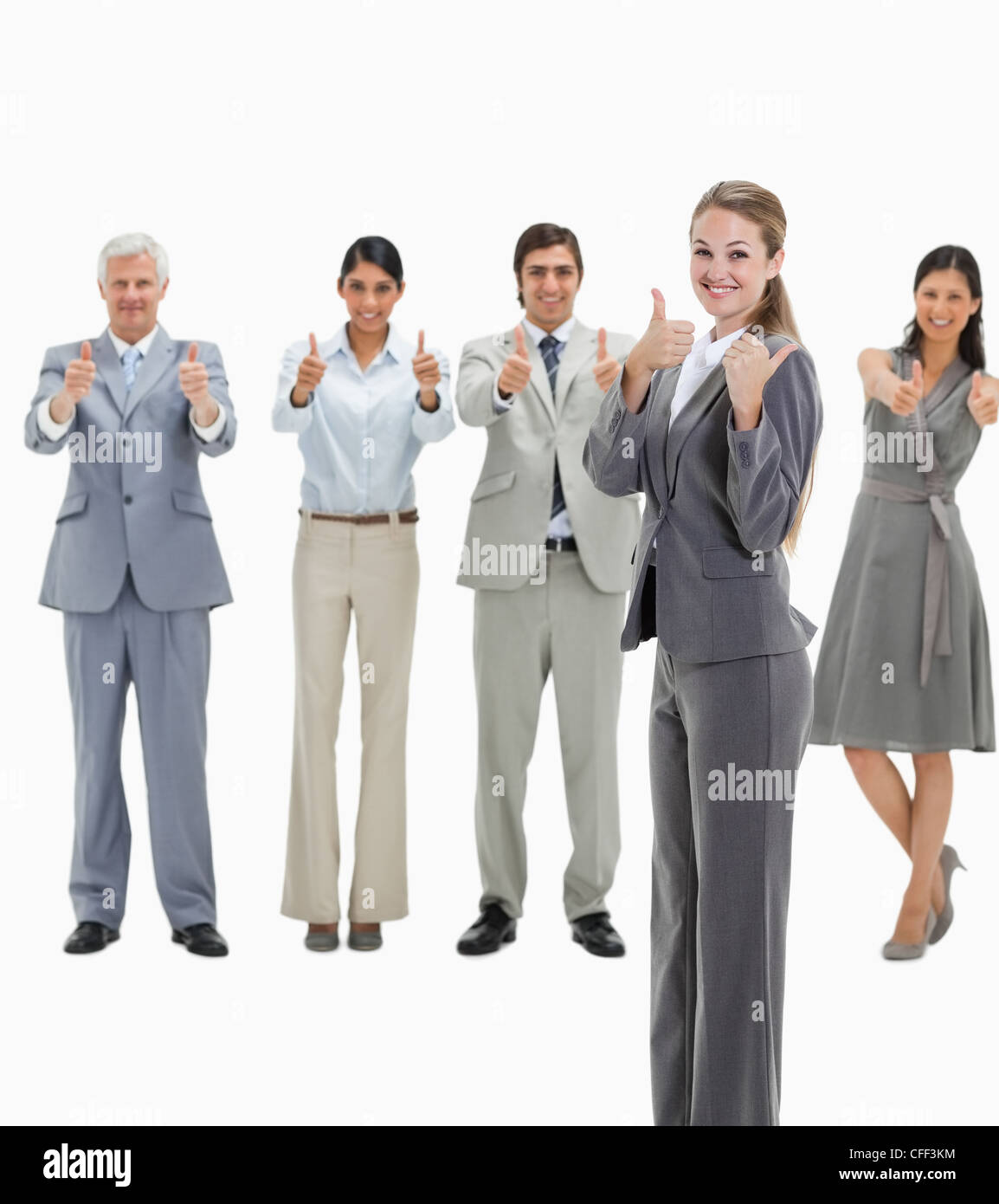 Portrait leadership happy woman Cut Out Stock Images & Pictures - Alamy