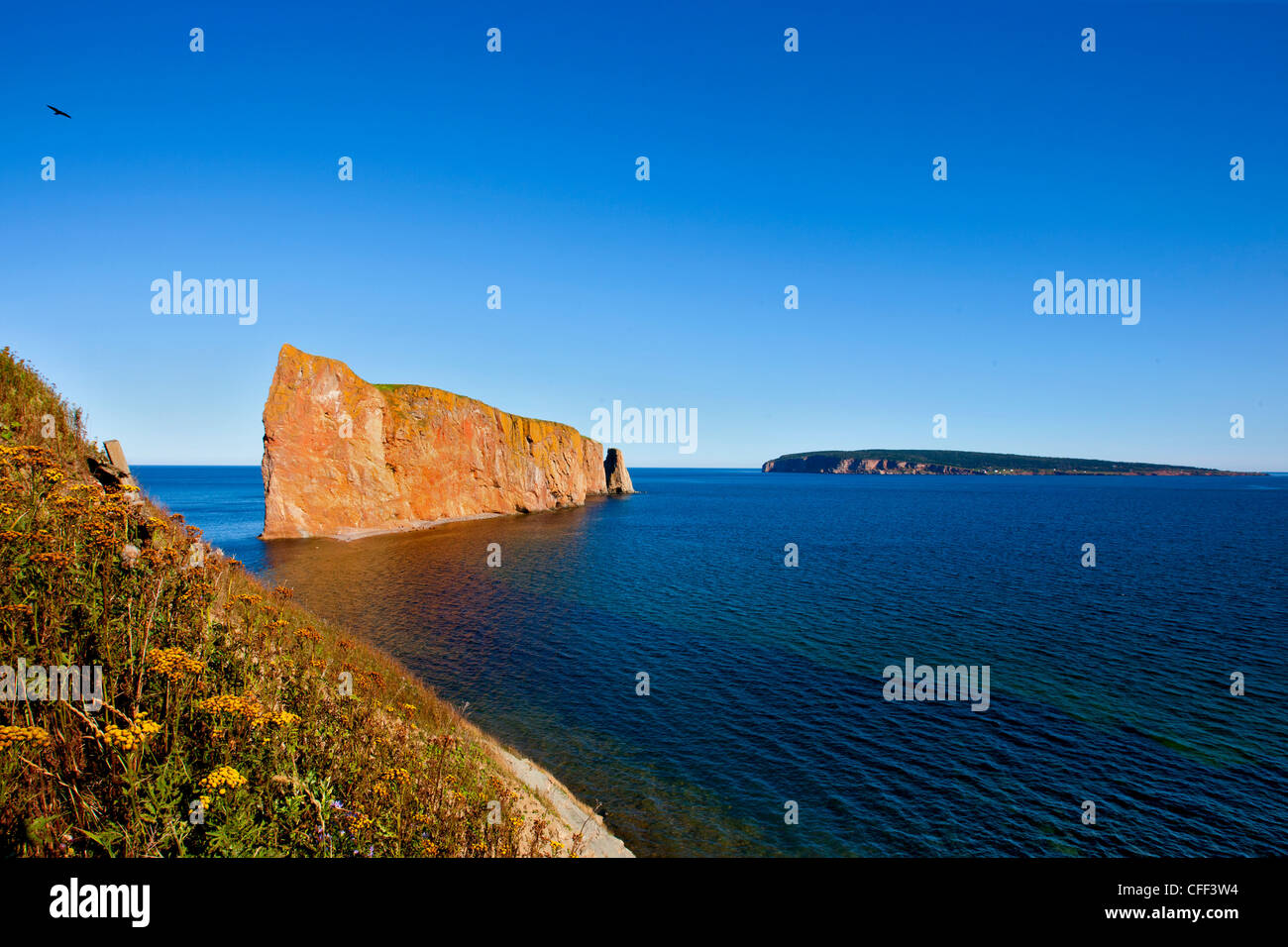 Perce Rock, Perce, Gaspé Penninsula, Quebec, Canada Stock Photo - Alamy