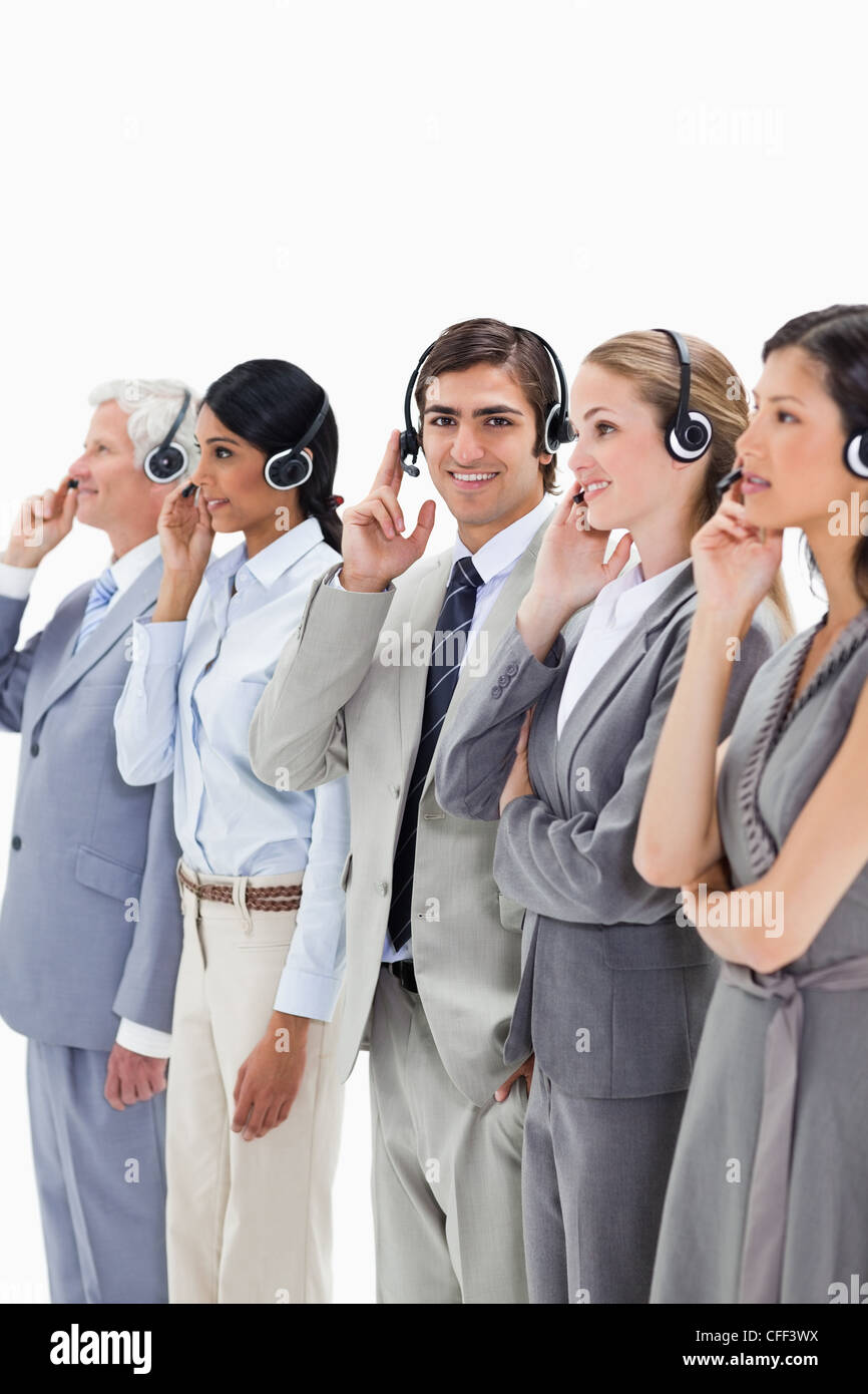 Headsets and workers hi-res stock photography and images - Alamy