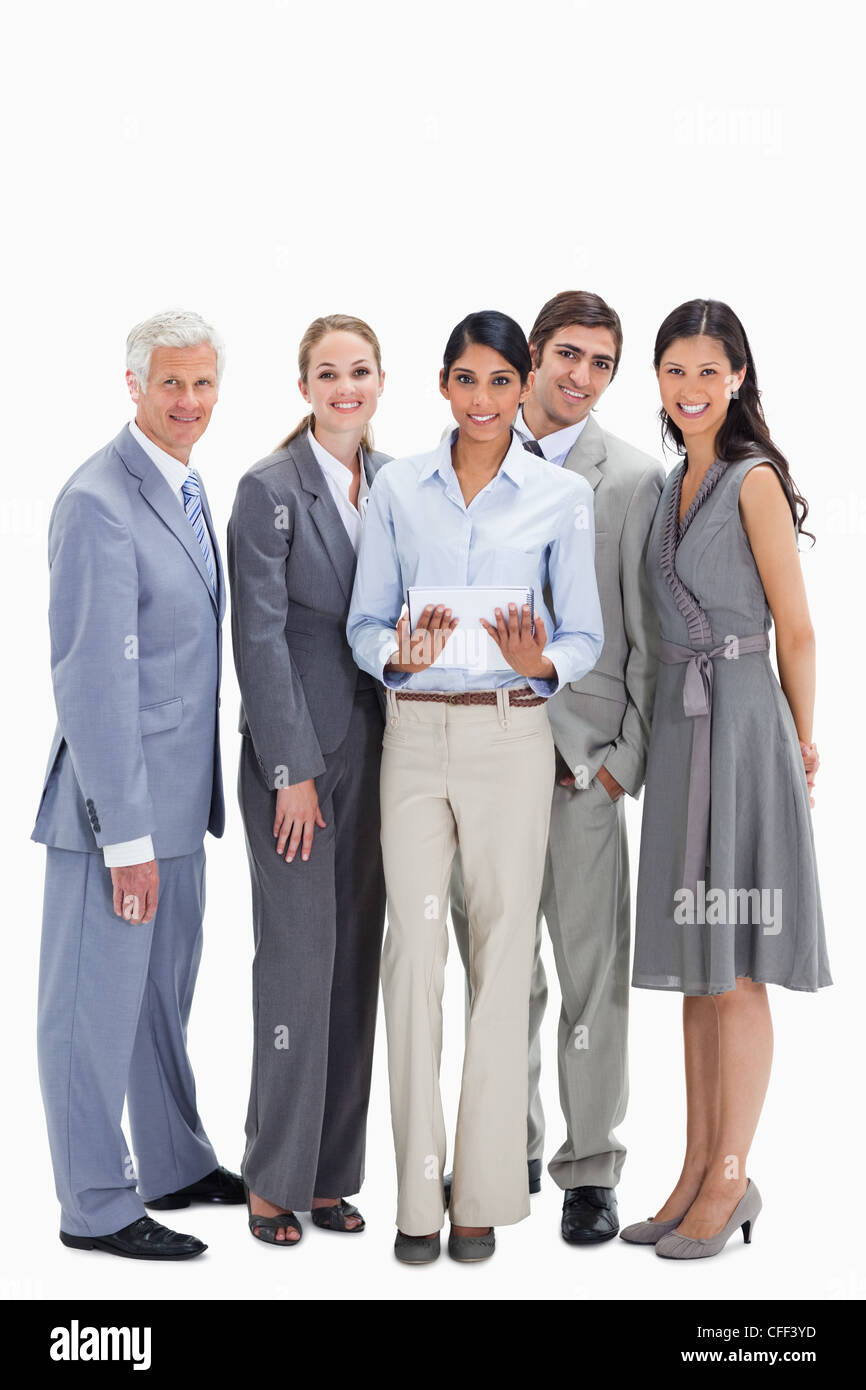 Smiling team portrait diverse Cut Out Stock Images & Pictures - Alamy