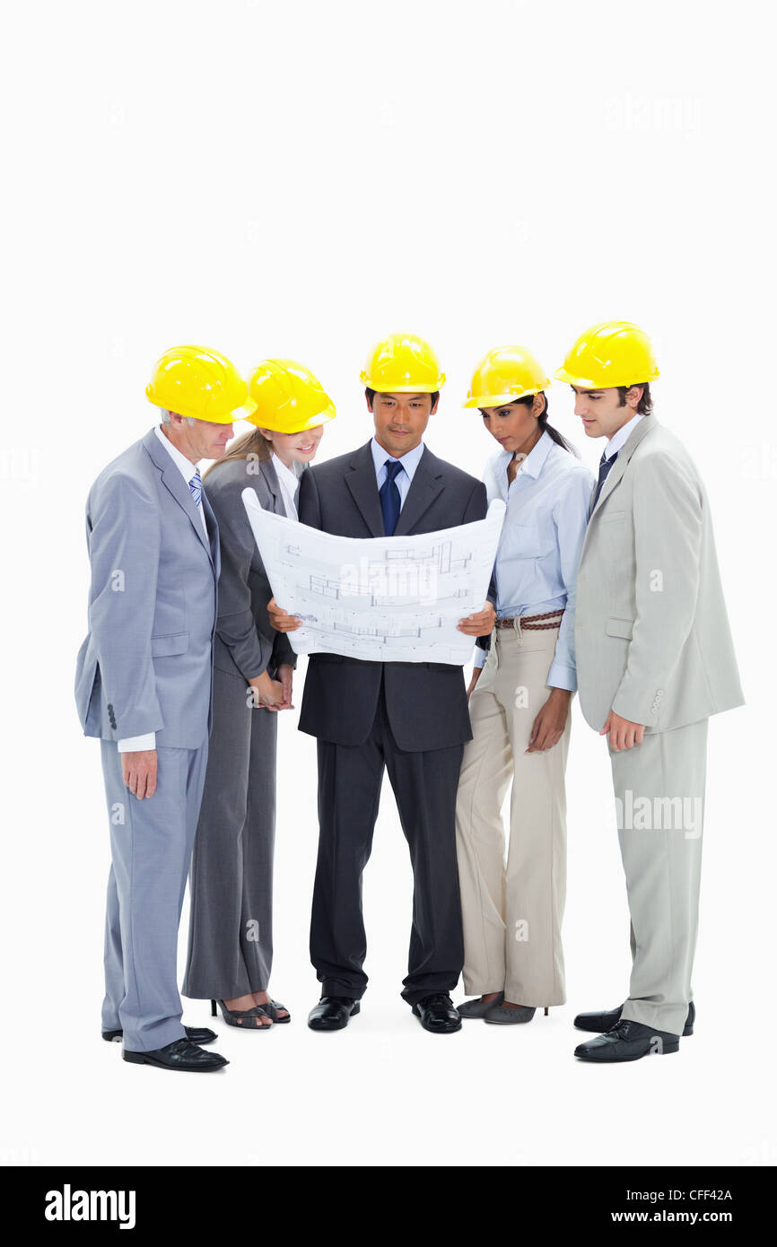 Male female workers wearing helmets hi-res stock photography and images ...