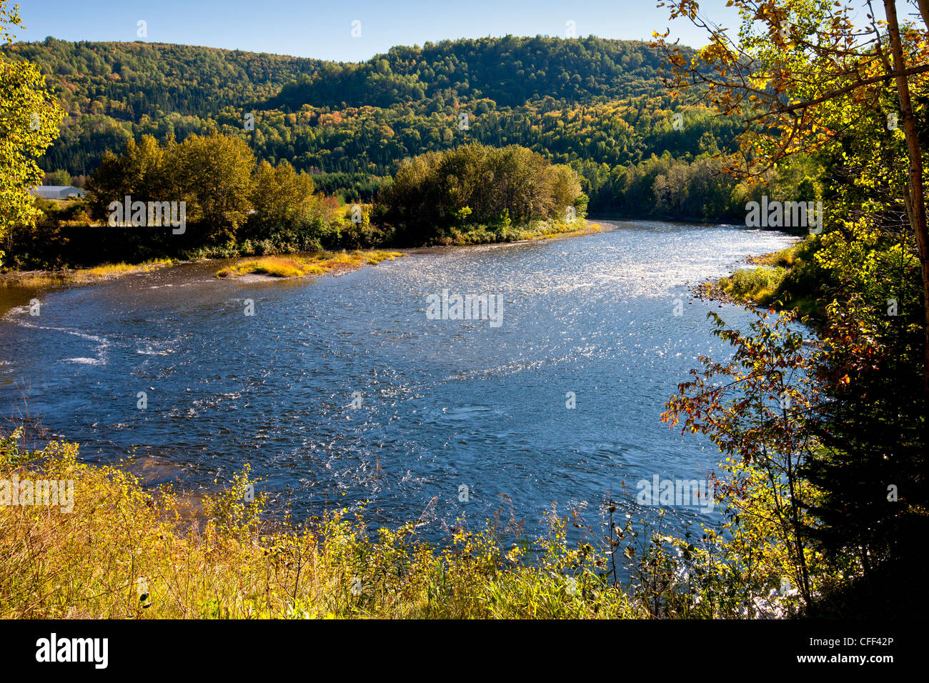 Matane River, Gaspé Peninsula, Quebec , Canada Stock Photo - Alamy